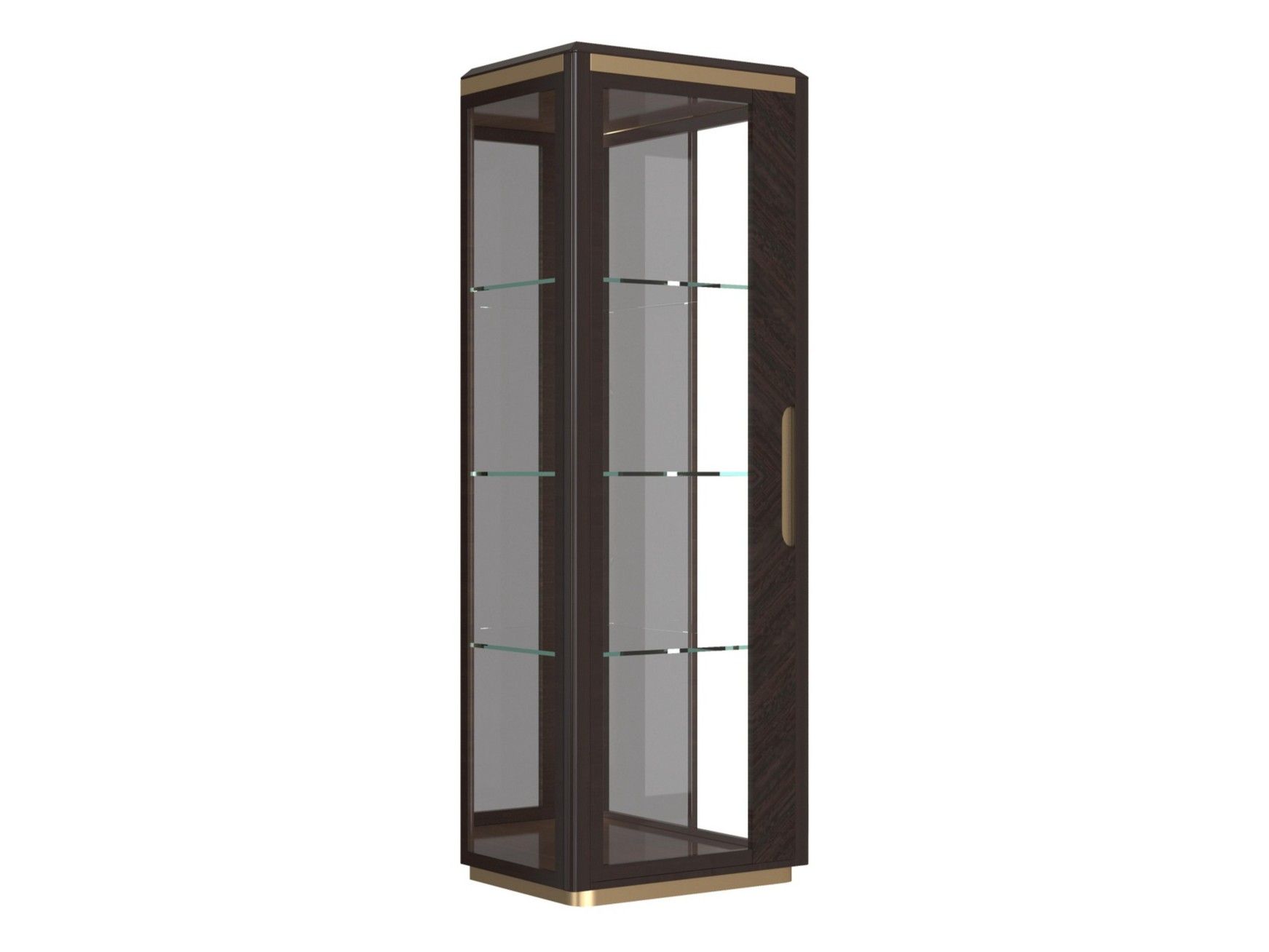 HERMES | Display cabinet Wood veneer display cabinet By Guerra Vanni