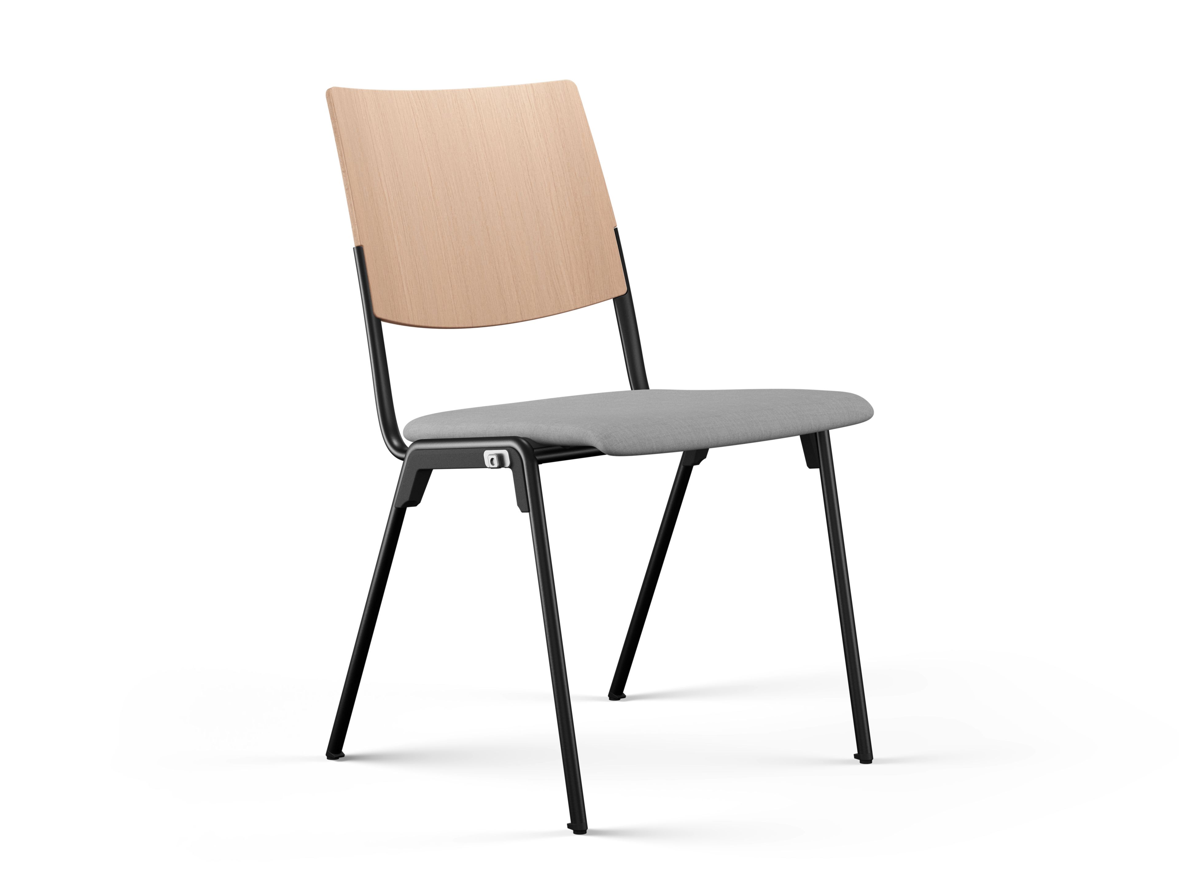 HERO PLUS Upholstered wooden training chair By Brunner