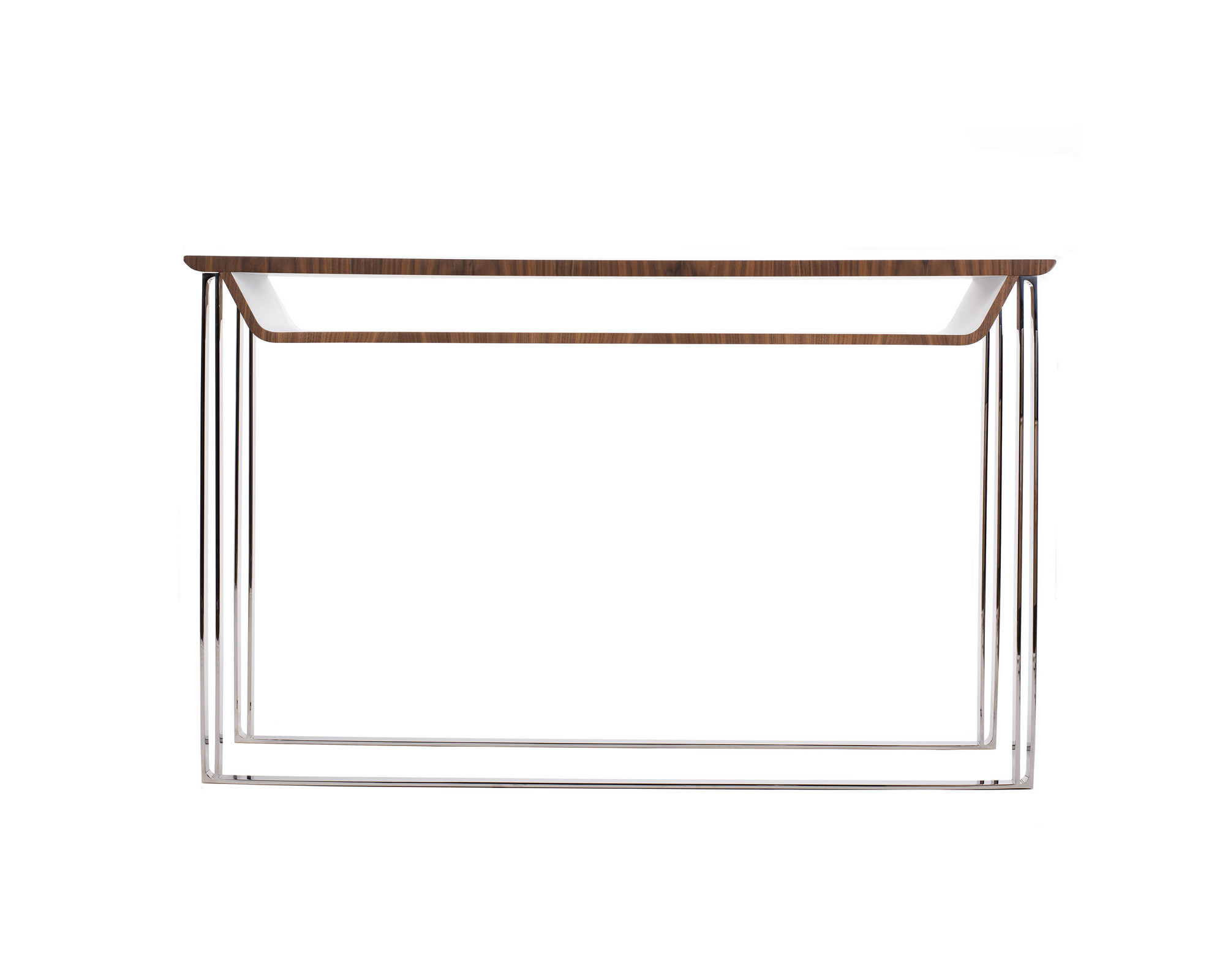 HEY HELLO Rectangular wooden console table with shelving By Softicated ...