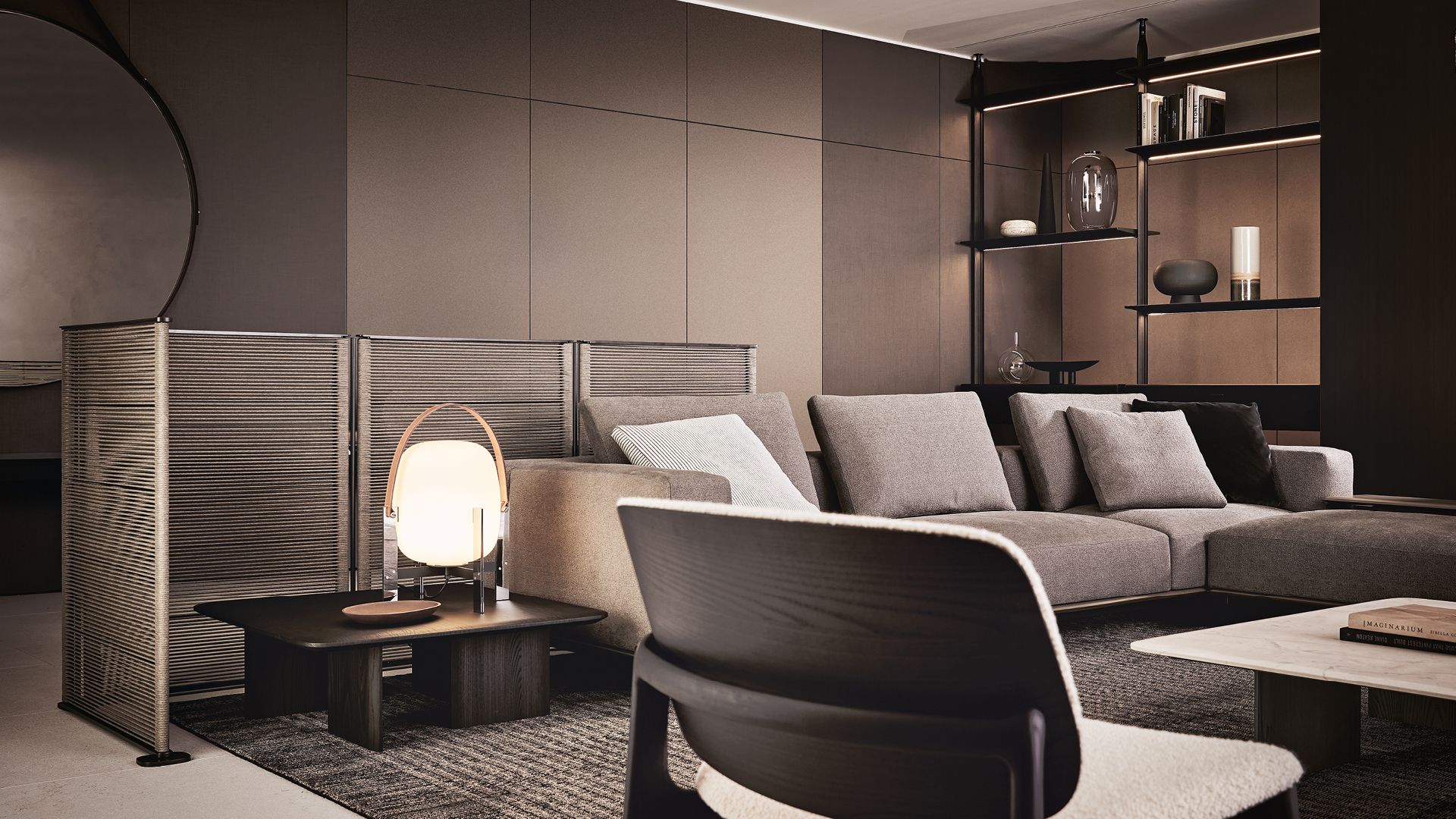 HIMA Room divider By Poliform | design Jean-Marie Massaud