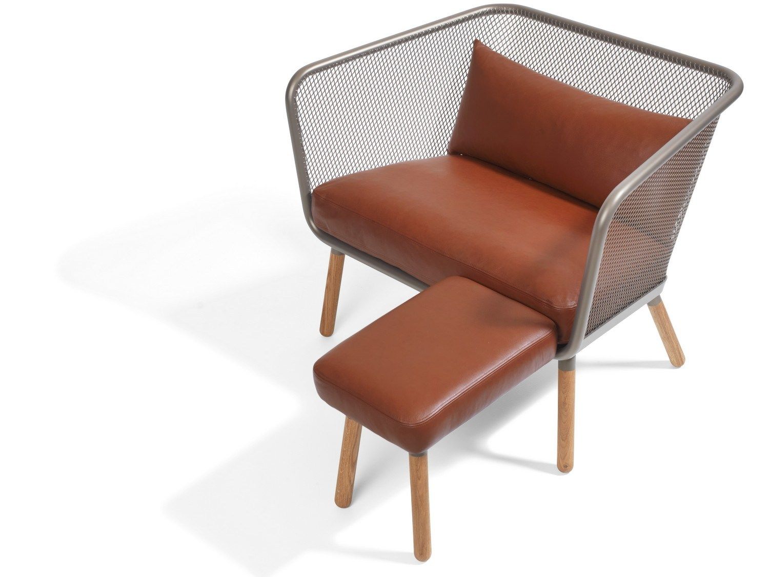 HONKEN WORKSTATION | Leather small sofa Honken Collection By Blå ...