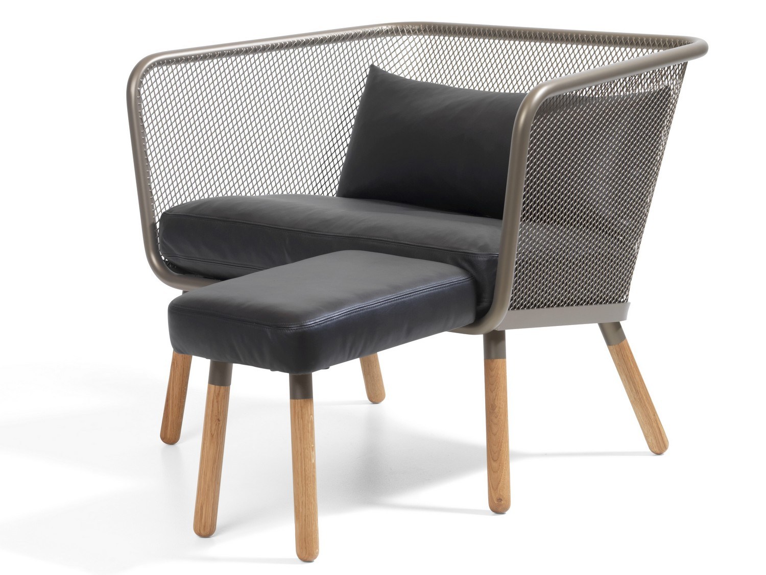 HONKEN WORKSTATION | Leather small sofa Honken Collection By Blå ...