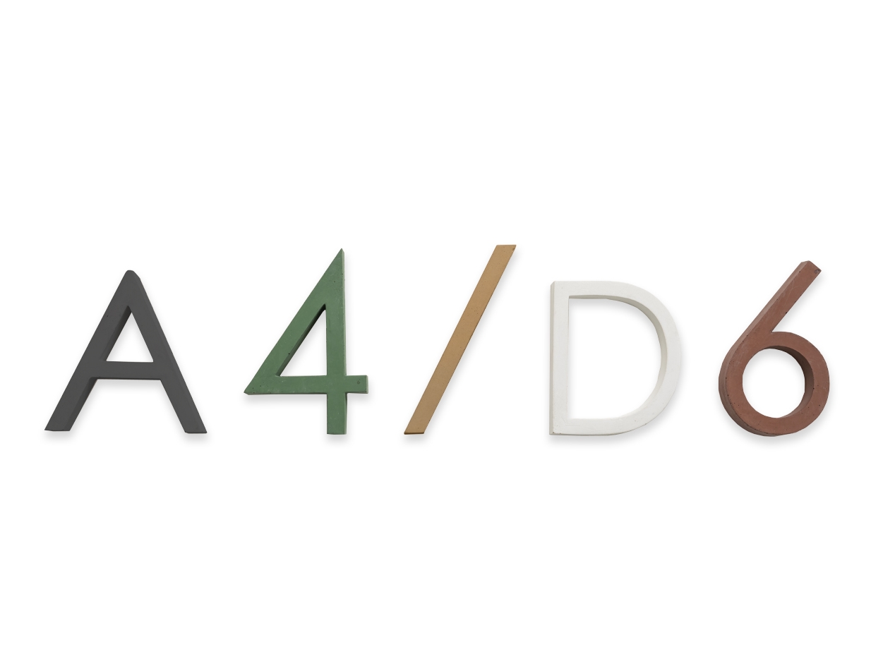 HOUSE LETTERS House number By 9010 novantadieci | design Gianfranco Cinel