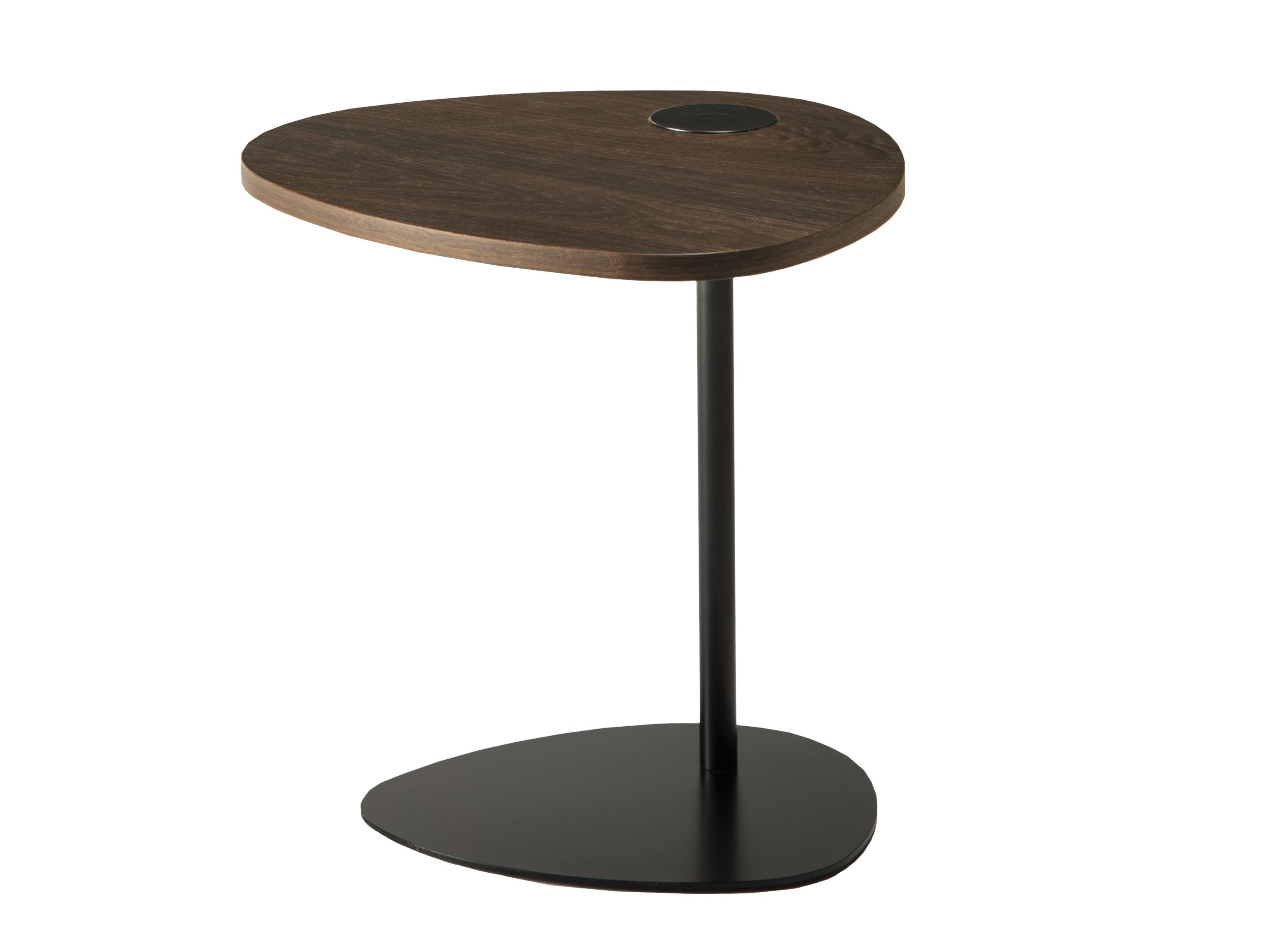 HUG | Wooden coffee table Triangular steel and wood side table By ...