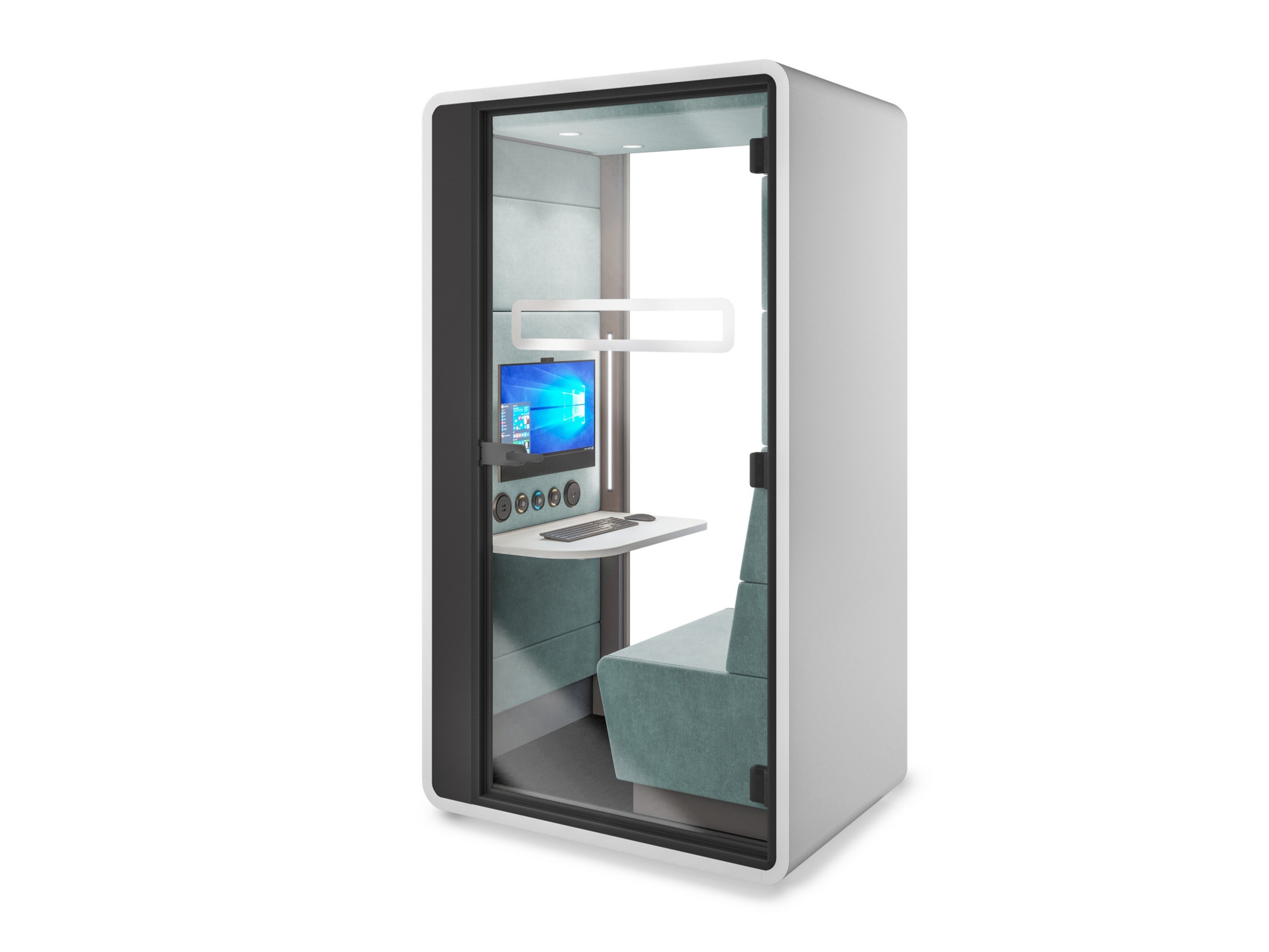 Acoustic office booth hushHybrid By Mikomax Smart Office