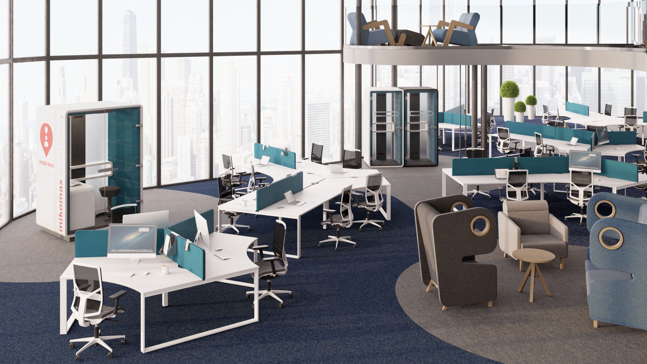 Acoustic office booth hushWork Hush Collection By Mikomax Smart Office