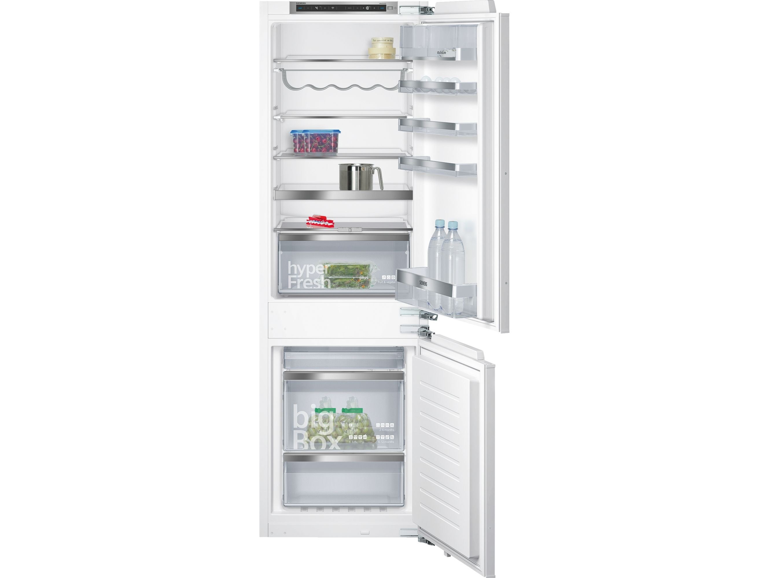 Combi built-in refrigerator with freezer iQ500 - KI86NHD30 studioLine ...