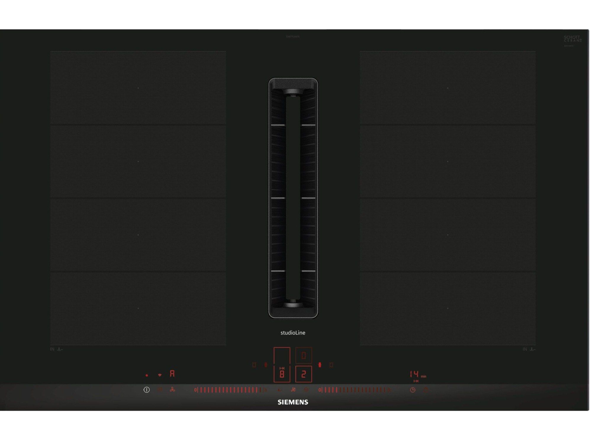 iQ700 - EX877LX67E InductionAir Plus Placa con campana integrada By Siemens