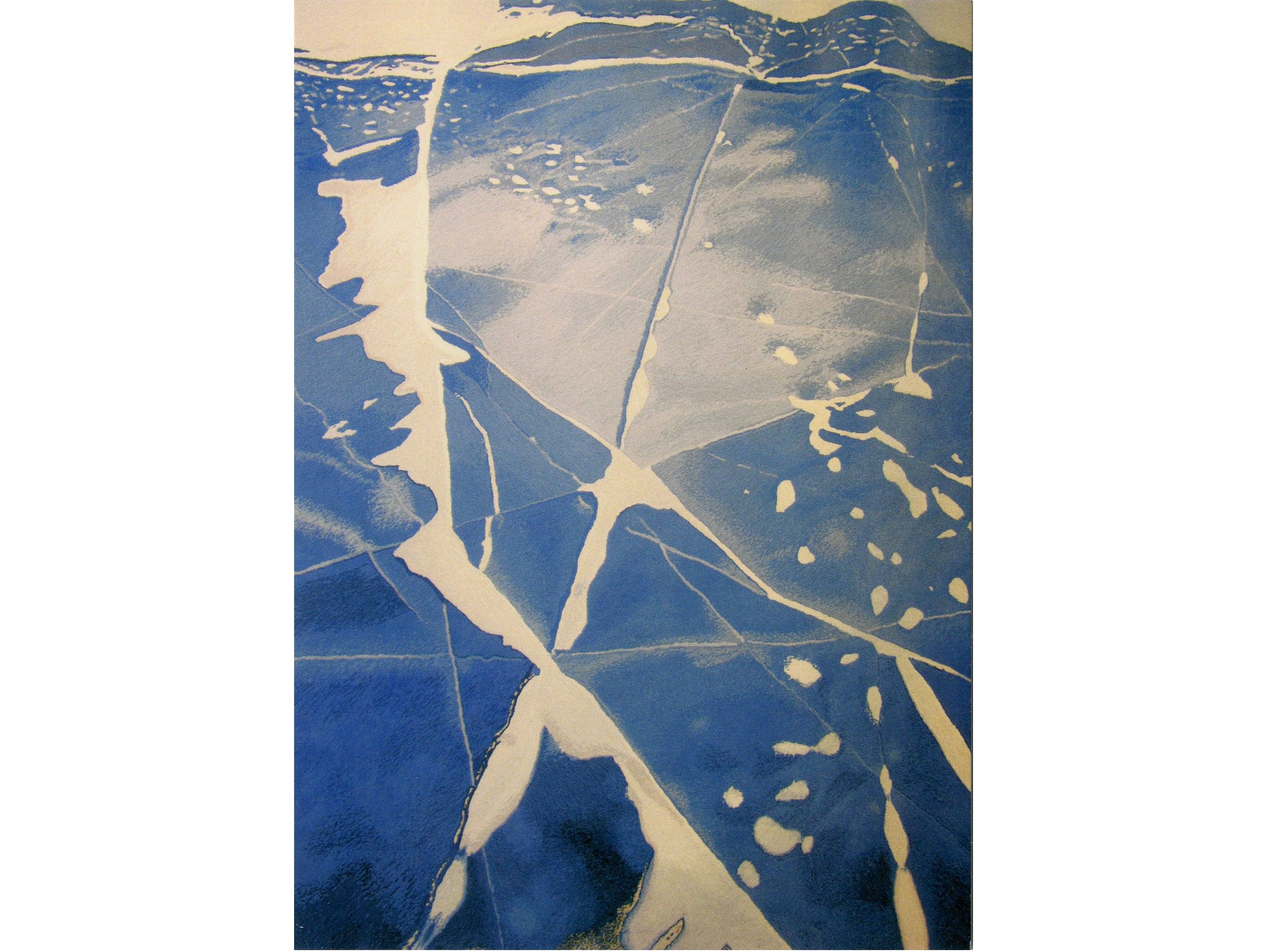 Handmade rectangular New Zealand wool rug ICE 20th Century Collection ...