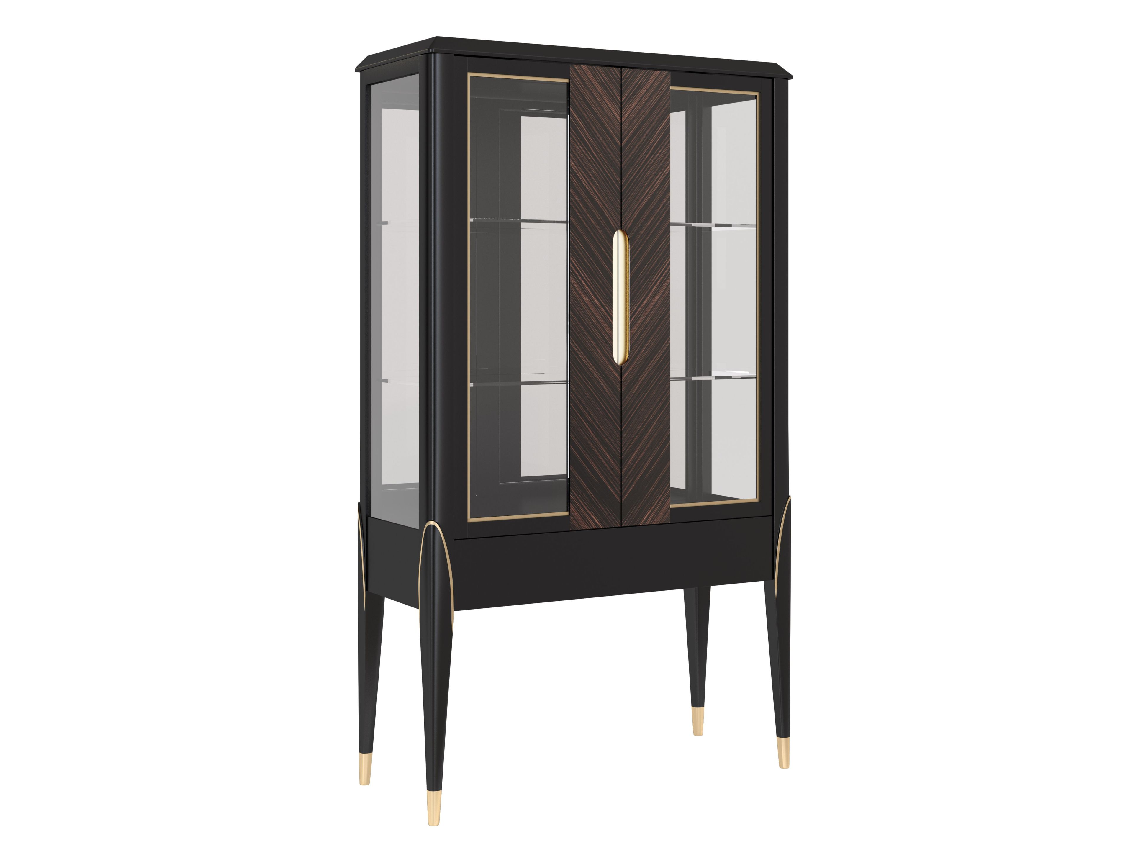 ICONIC | Display cabinet Wood veneer display cabinet with integrated ...
