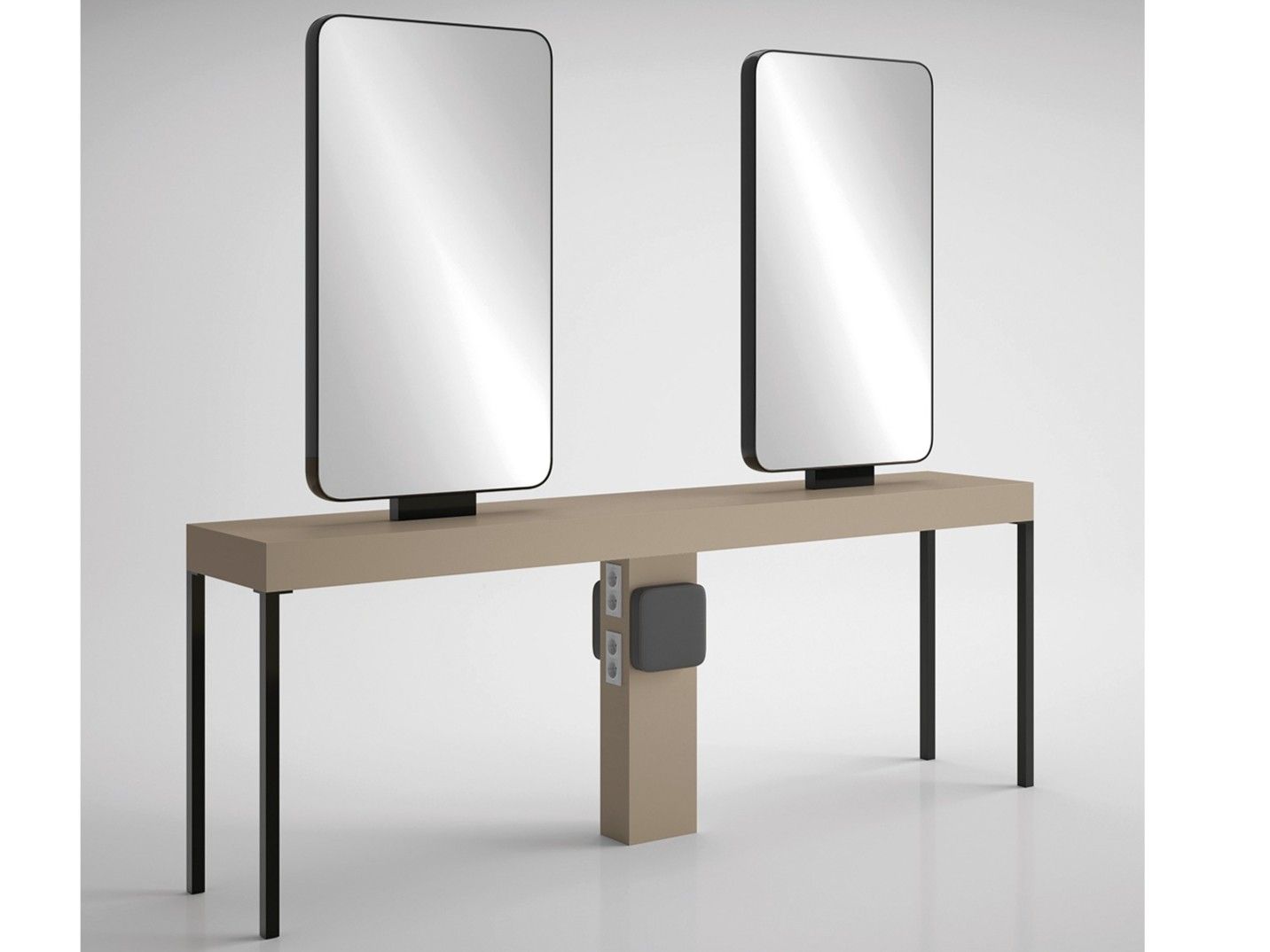 ILOT CARRÉ 4P Workstation for hairdresser By Gamma & Bross