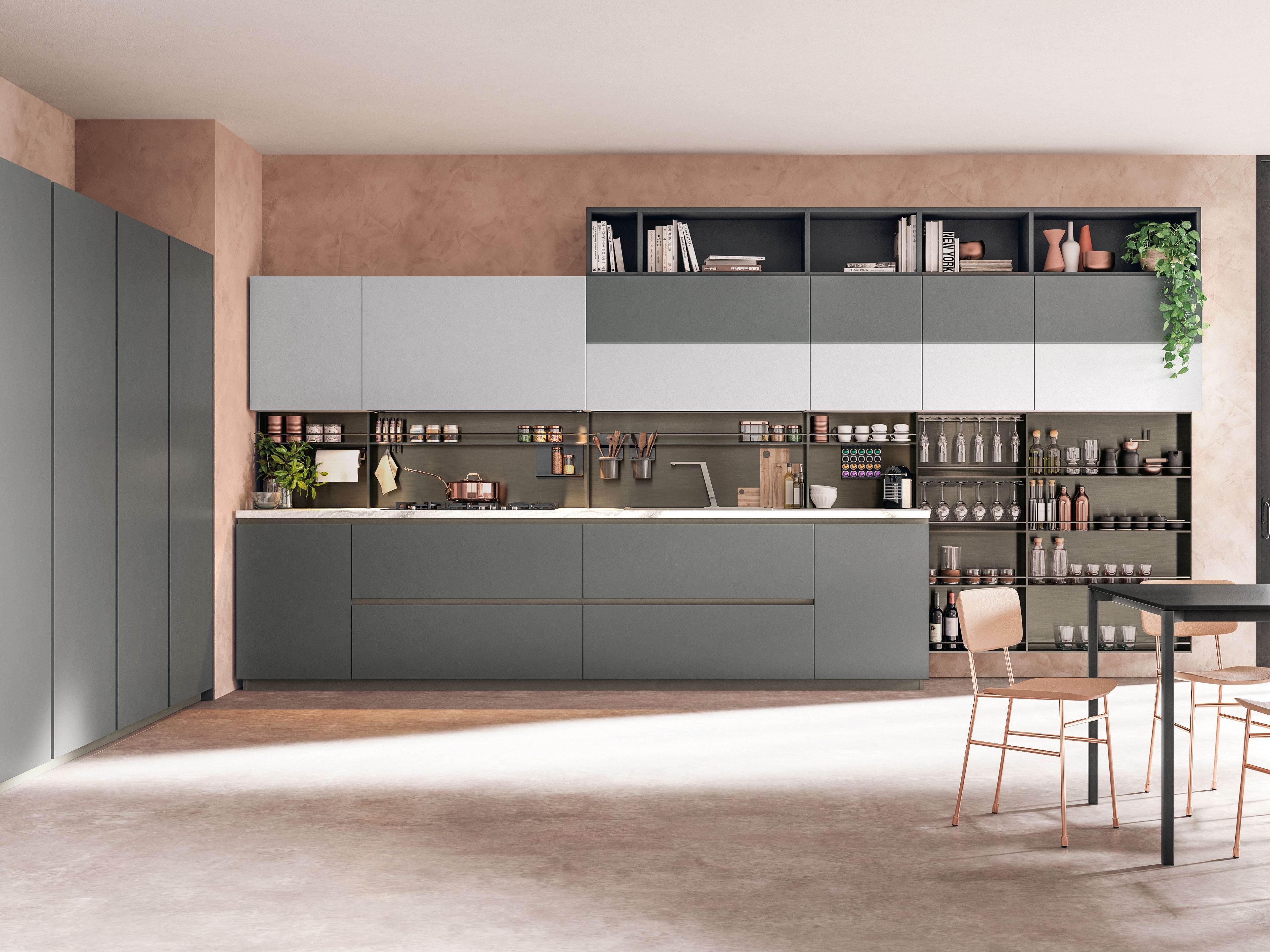 Linear fitted kitchen IMMAGINA PLUS NECK 1 Immagina Plus Collection By ...