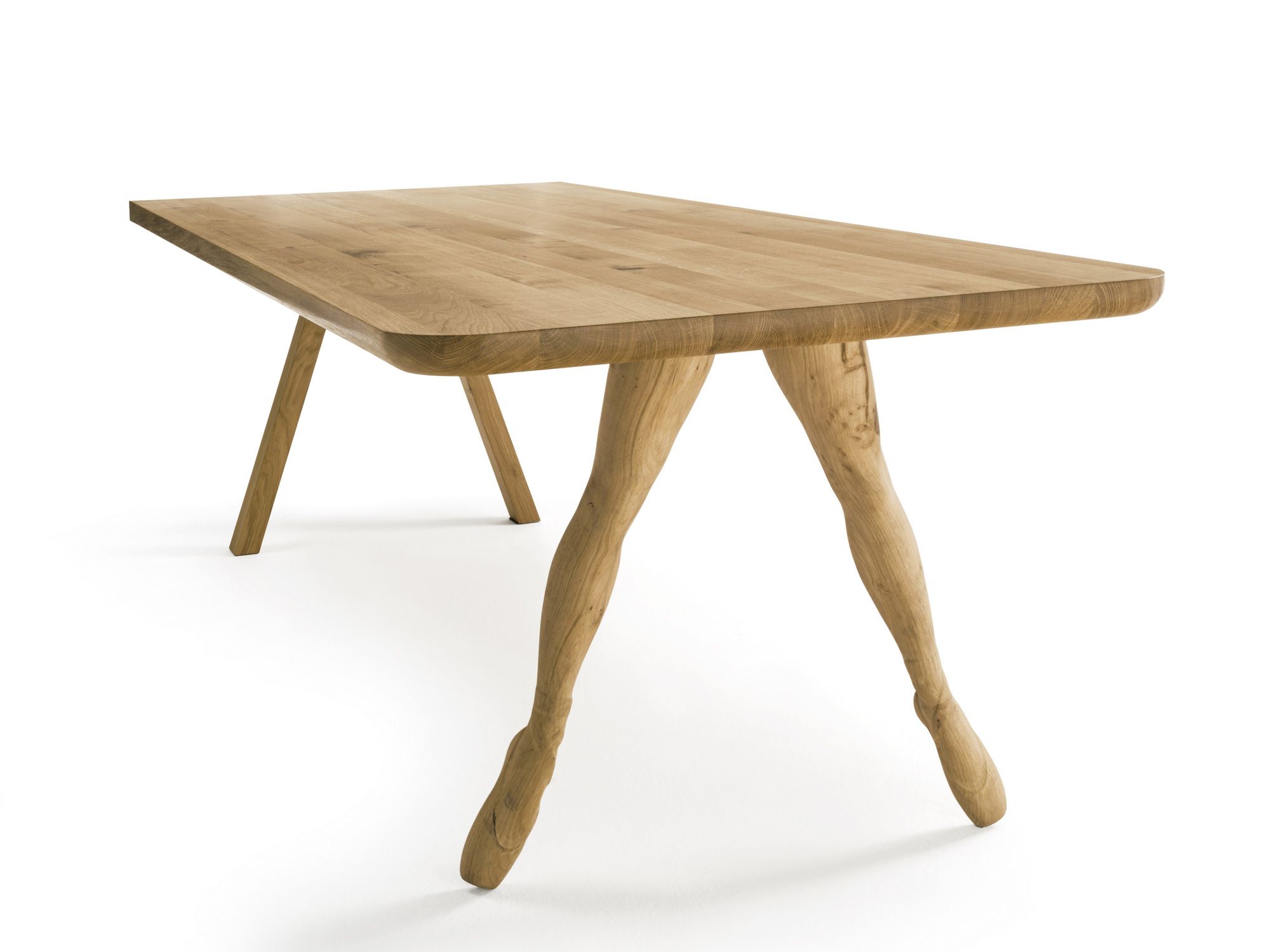 IN PUNTA DI PIEDI BRICCOLA Rectangular solid wood table By Riva 1920 | design Fabio Novembre