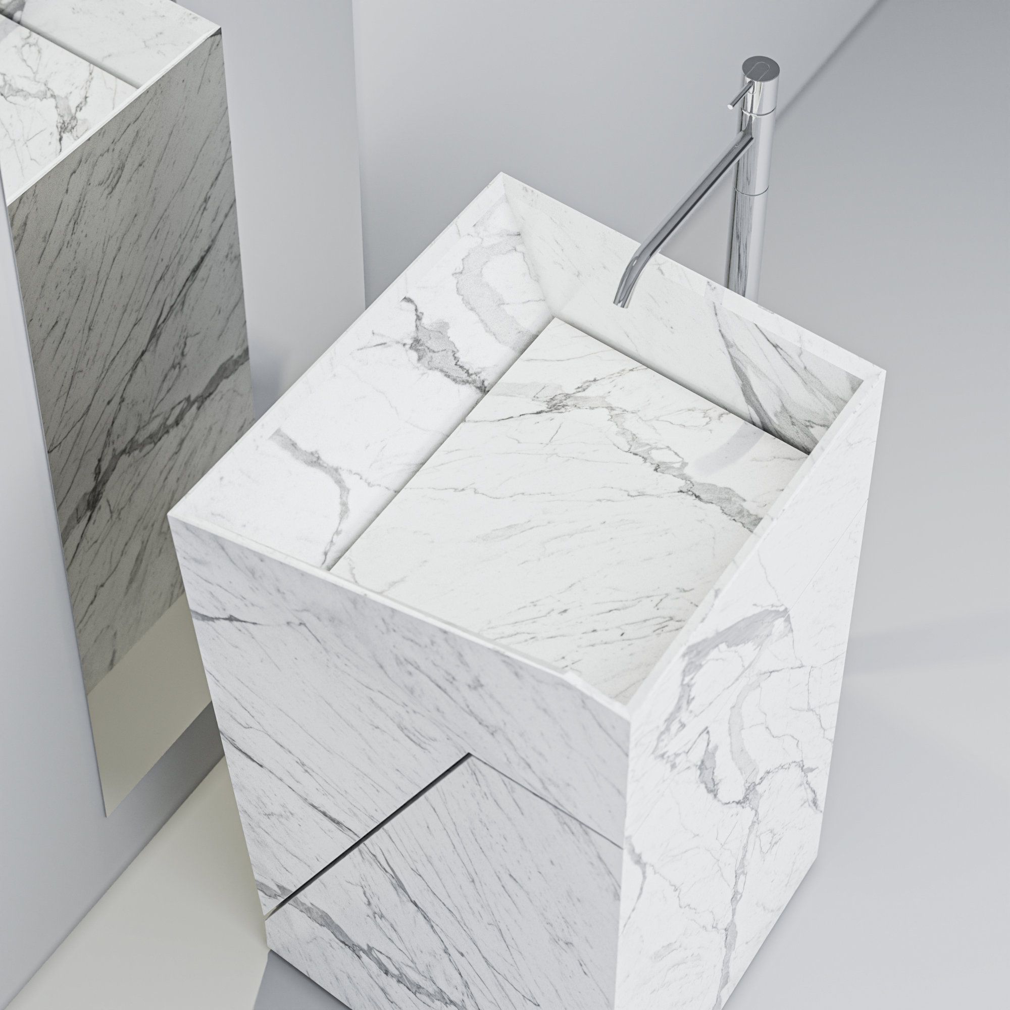 INCLINE washbasin By Giuseppe Guerrera Design®