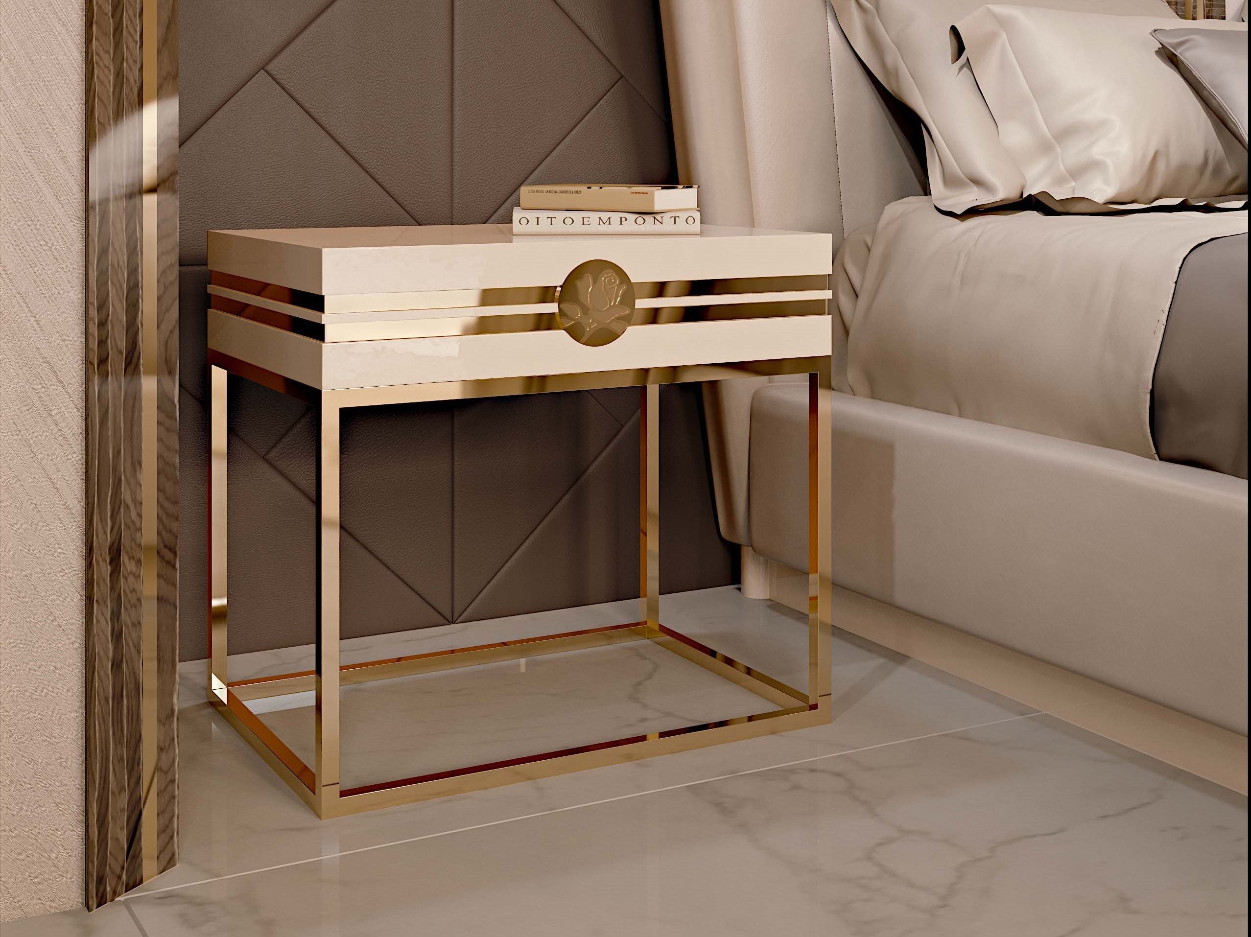Wooden bedside table with drawers INFINITY | Bedside table Symphony ...