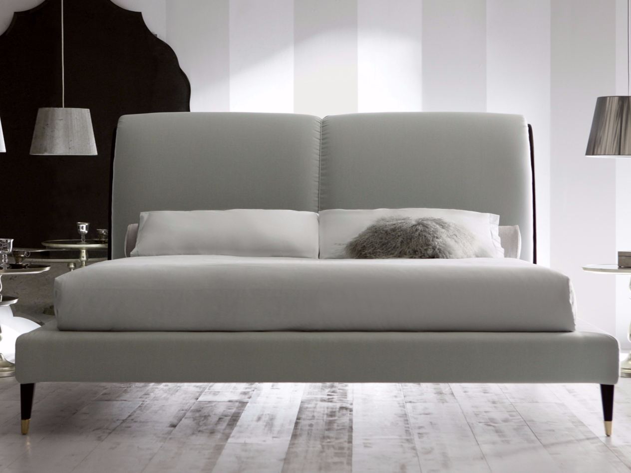 Double bed with upholstered headboard IRIS By OPERA CONTEMPORARY design ...