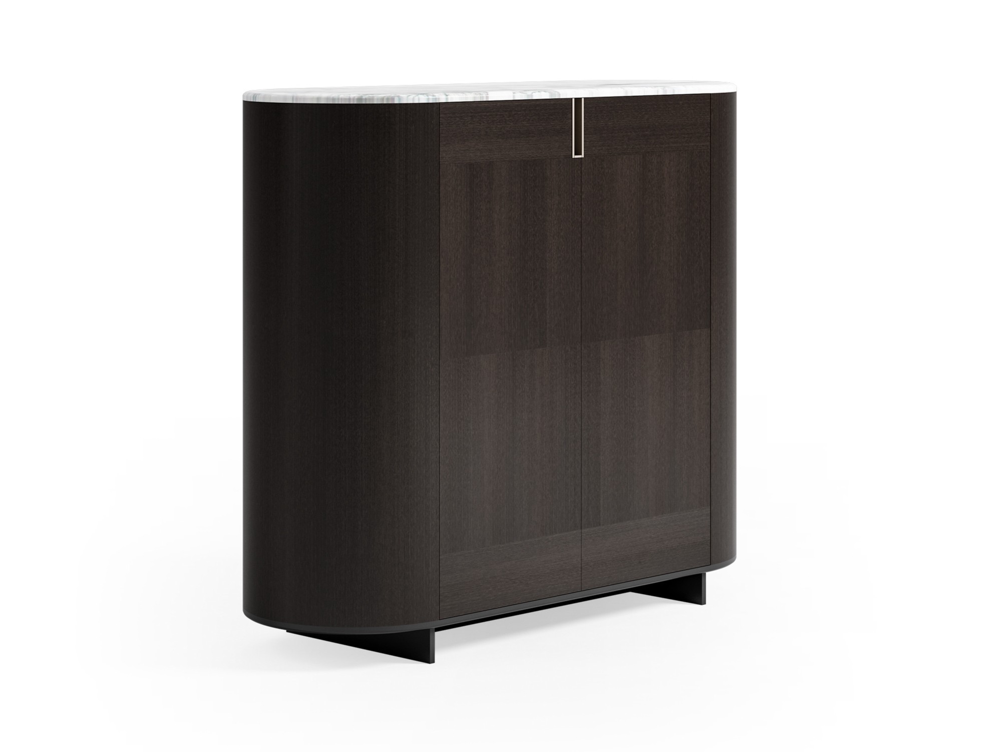 IRVING | Highboard Wooden highboard with marble top By CPRN HOMOOD