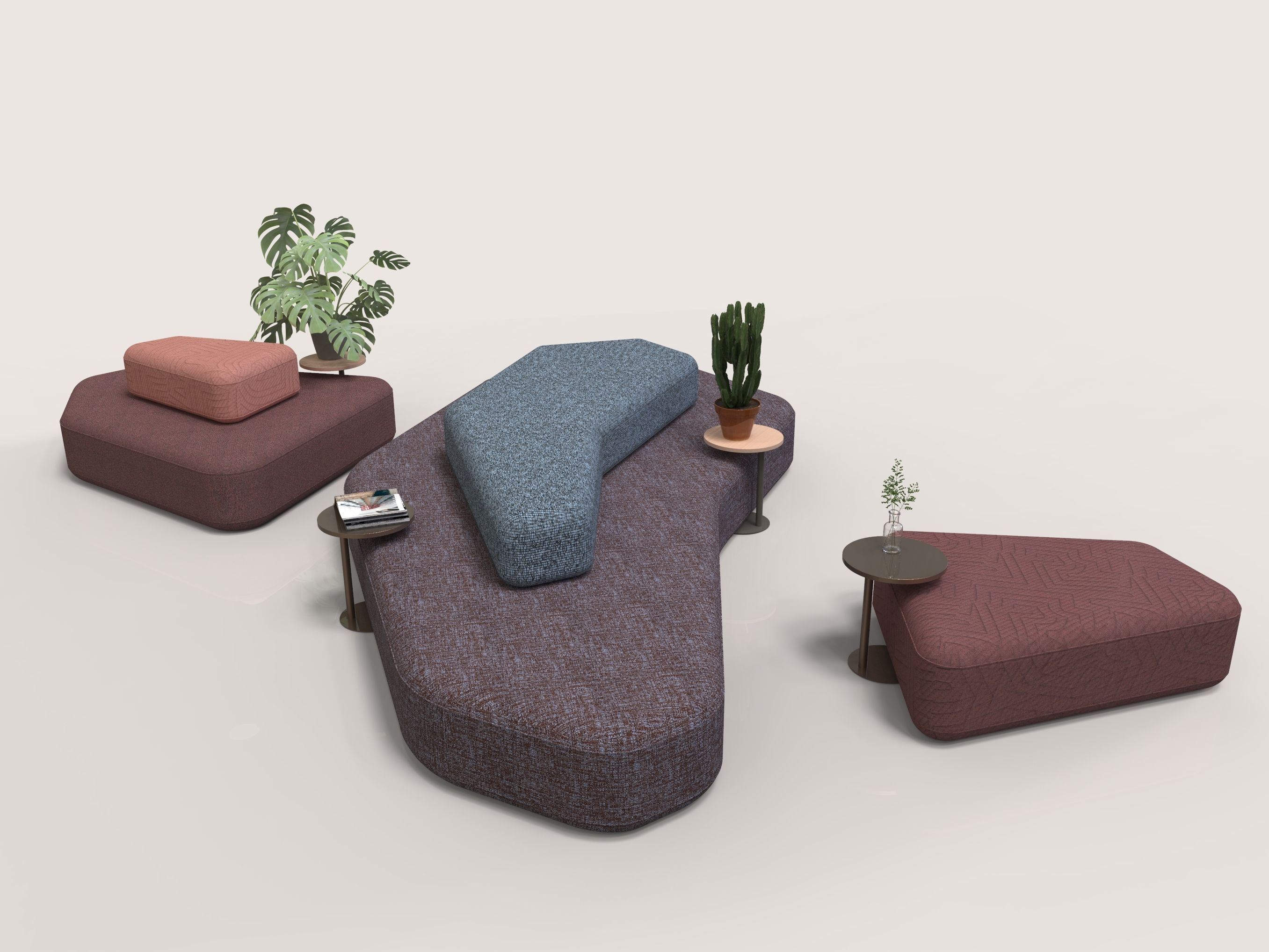 ISLAND SOFA Modular fabric sofa By Addon Furniture | design Koen Vorst