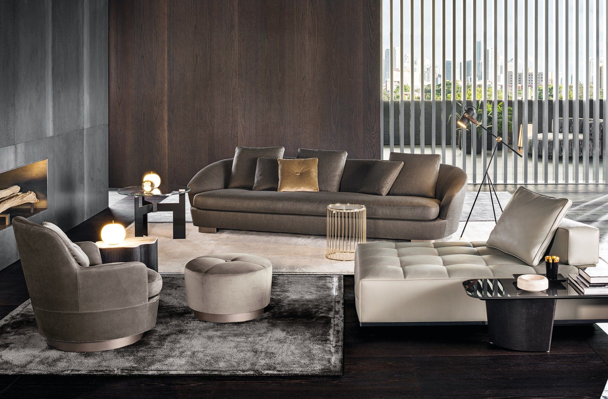 JACQUES Pouf By Minotti | design Rodolfo Dordoni