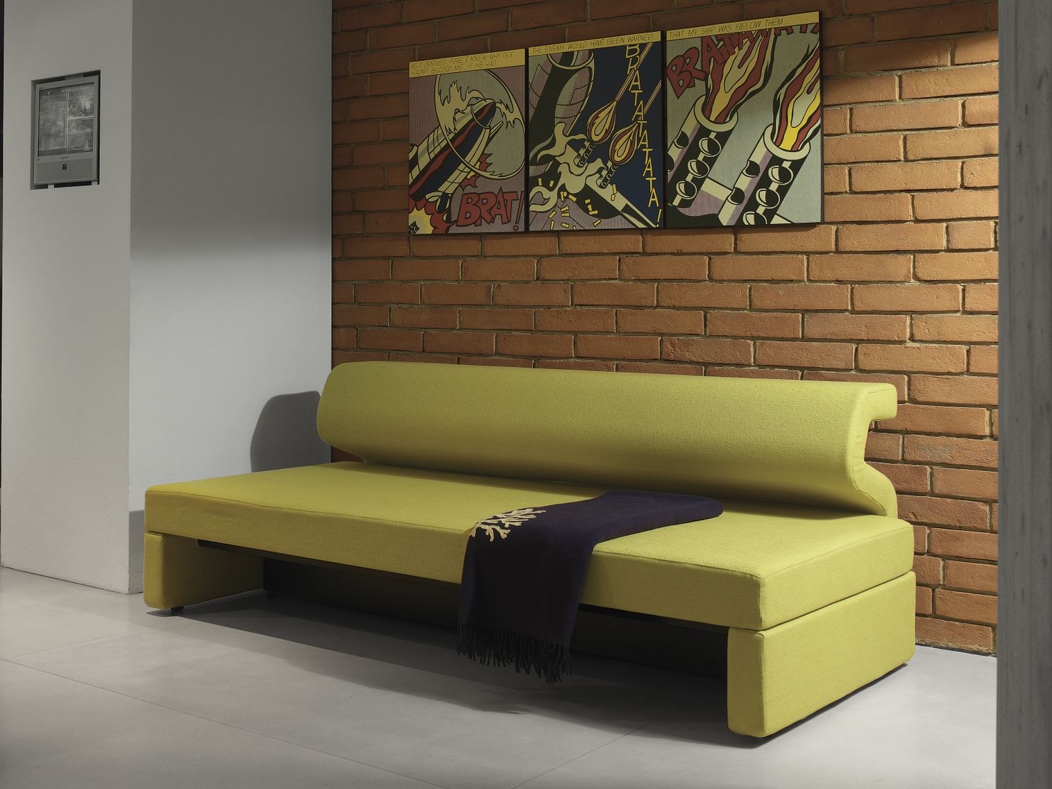 Fabric sofa bed with storage space JIMI By Milano Bedding design Pietro ...