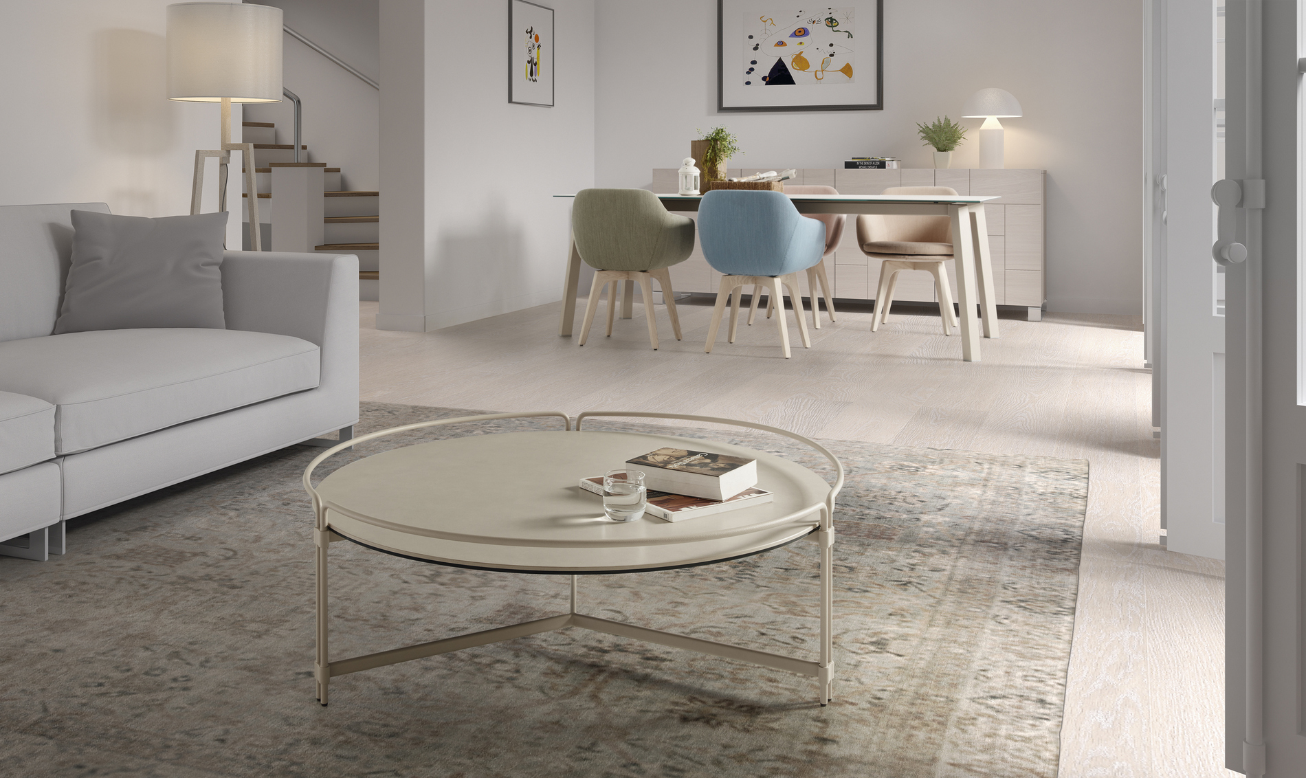 JOIN Low round ceramic coffee table By DRESSY | design YONOH
