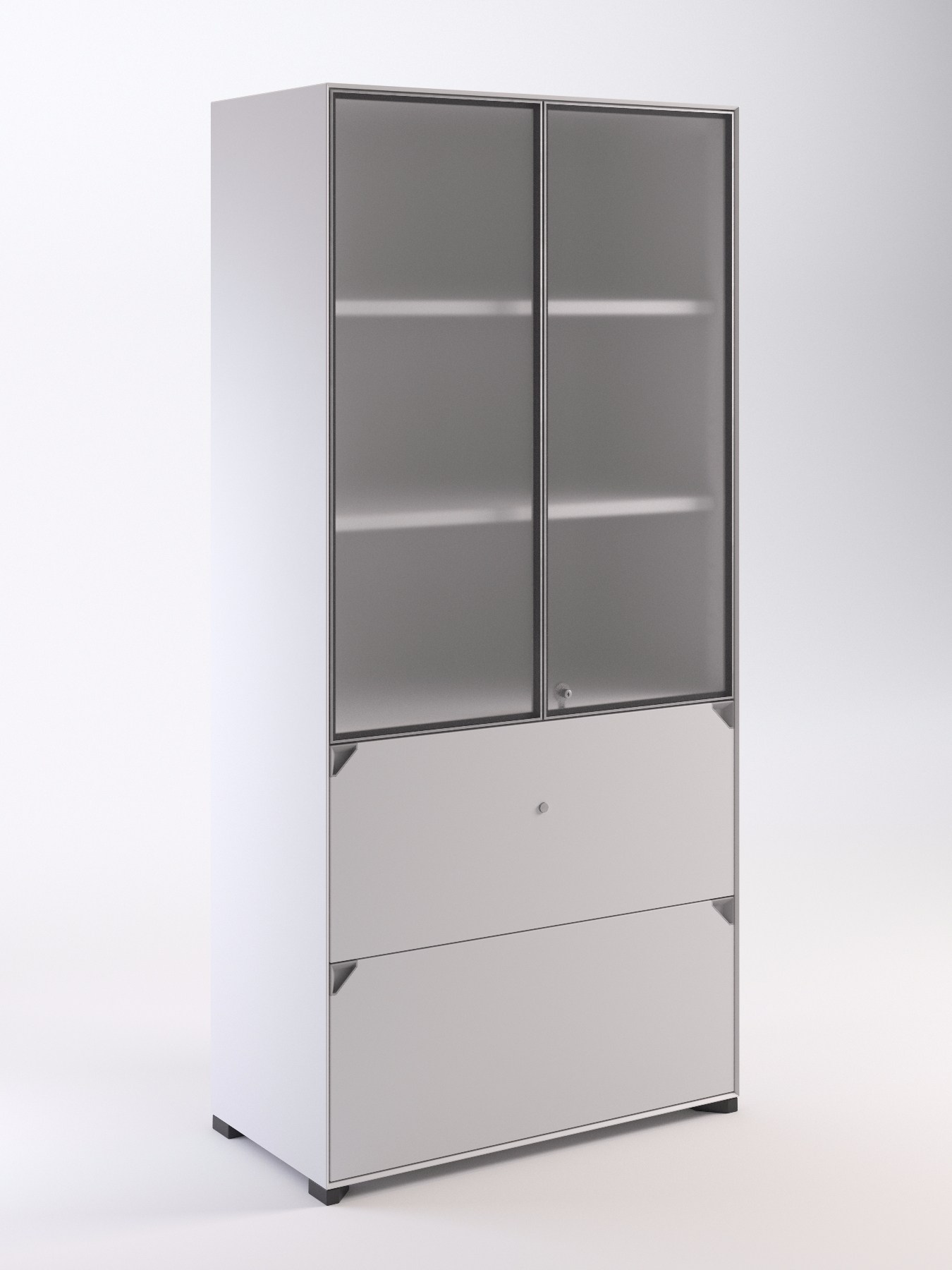 Tall plate office storage unit with hinged doors JOINT | Tall office ...