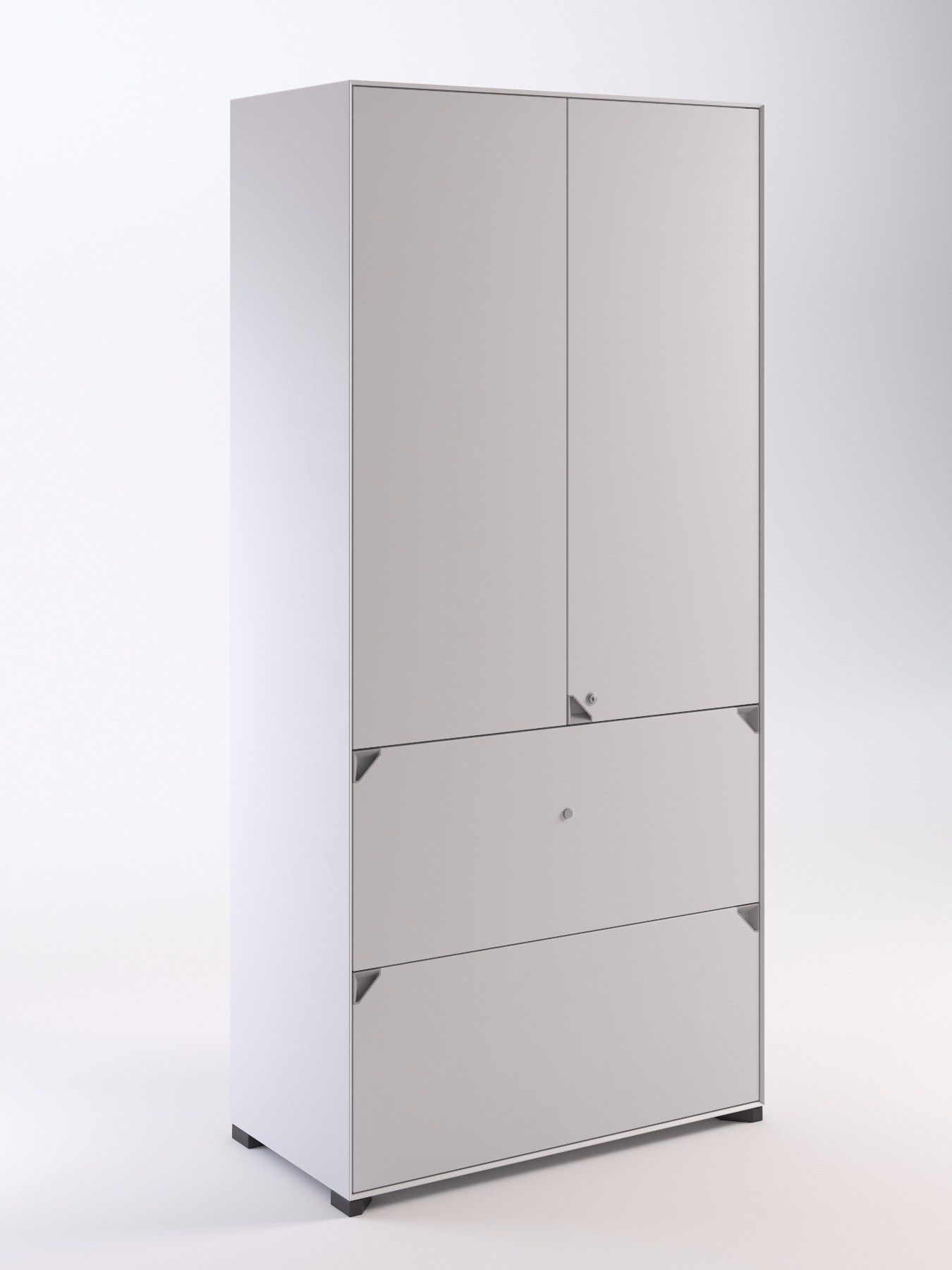 Tall plate office storage unit with hinged doors JOINT | Tall office ...