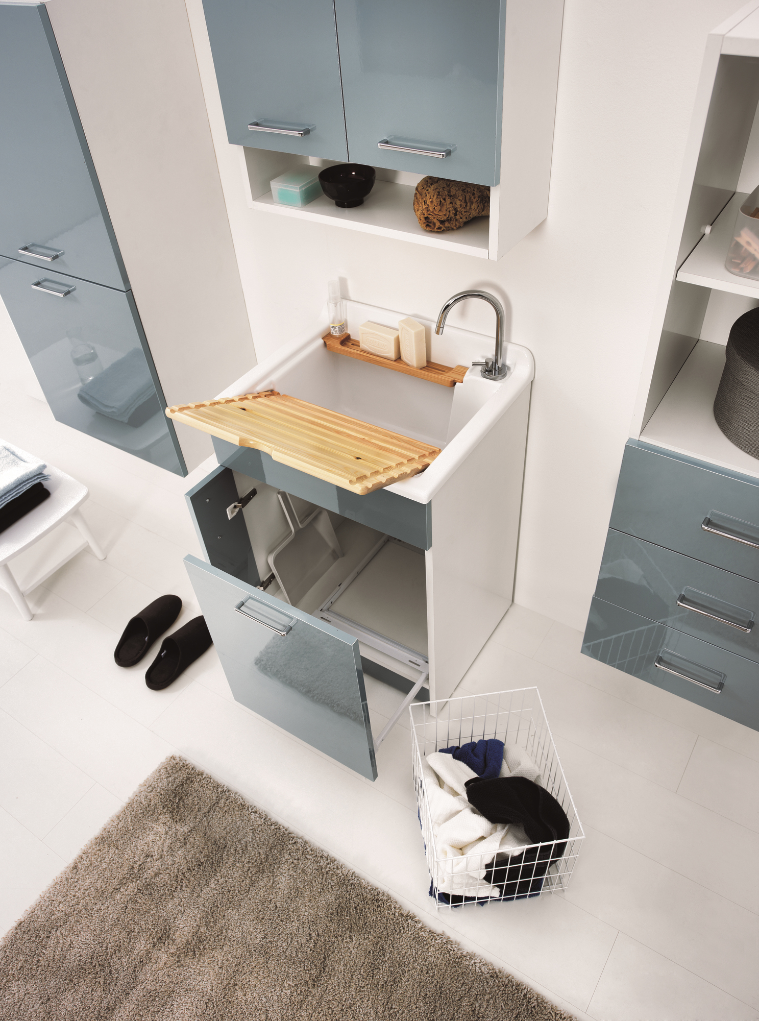 JOLLY WASH | Laundry room cabinet Jolly Wash Collection By COLAVENE