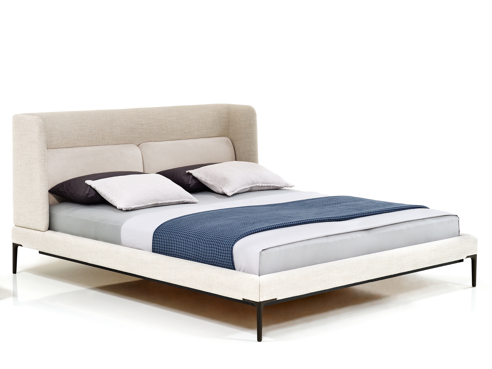 JOYCE NICHE BED Double bed with high headboard By Wittmann | design ...
