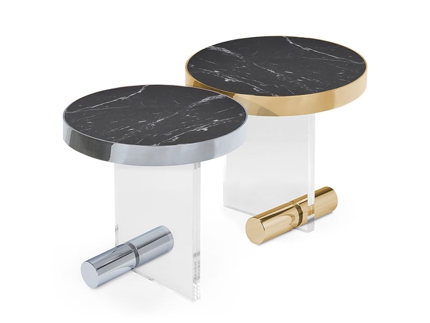 KANDINSKY NERO MARQUINA | Round coffee table KANDINSKY Collection By ...