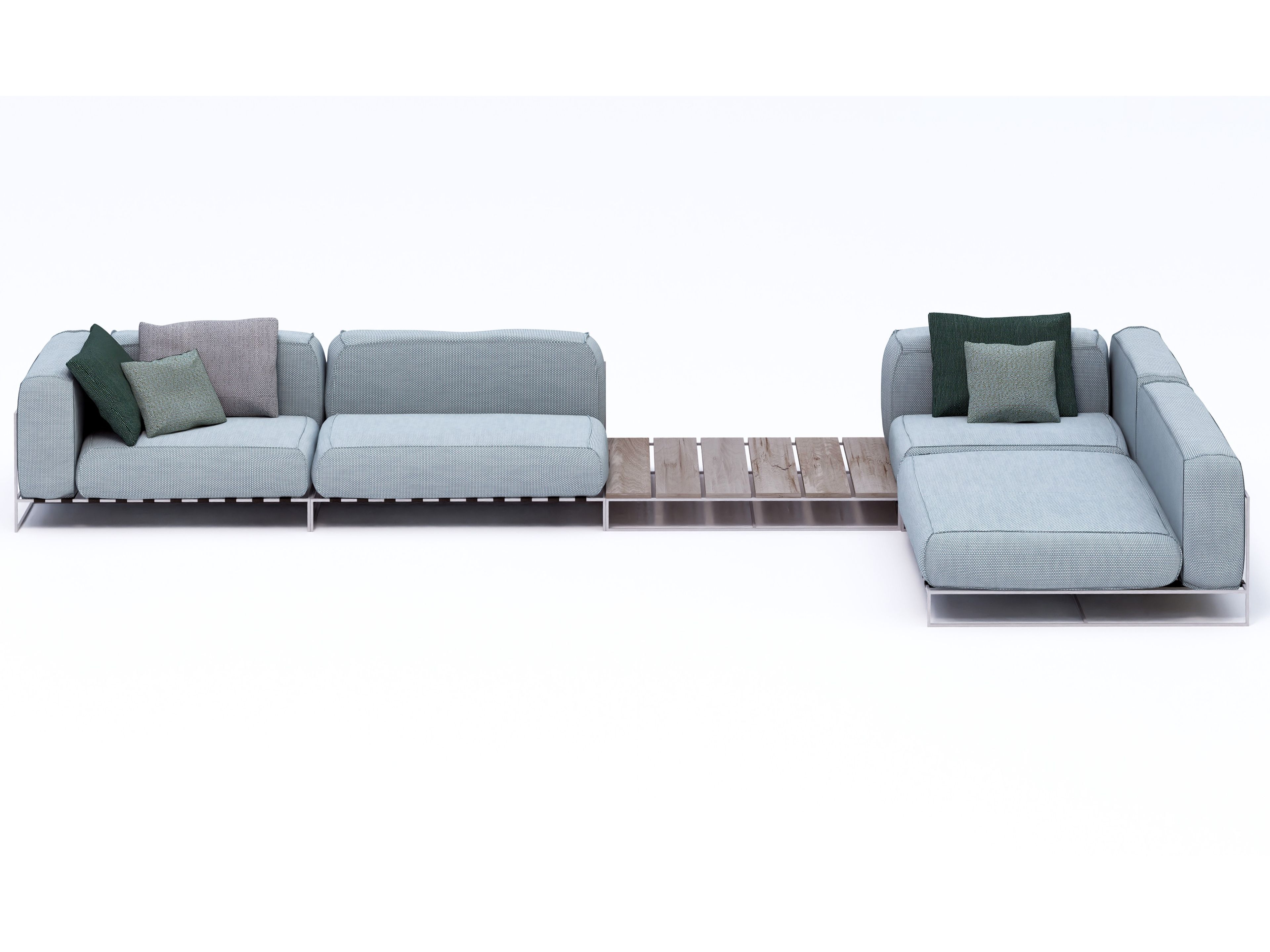 KEPLER 22 Sectional modular polypropylene garden sofa By spHaus ...