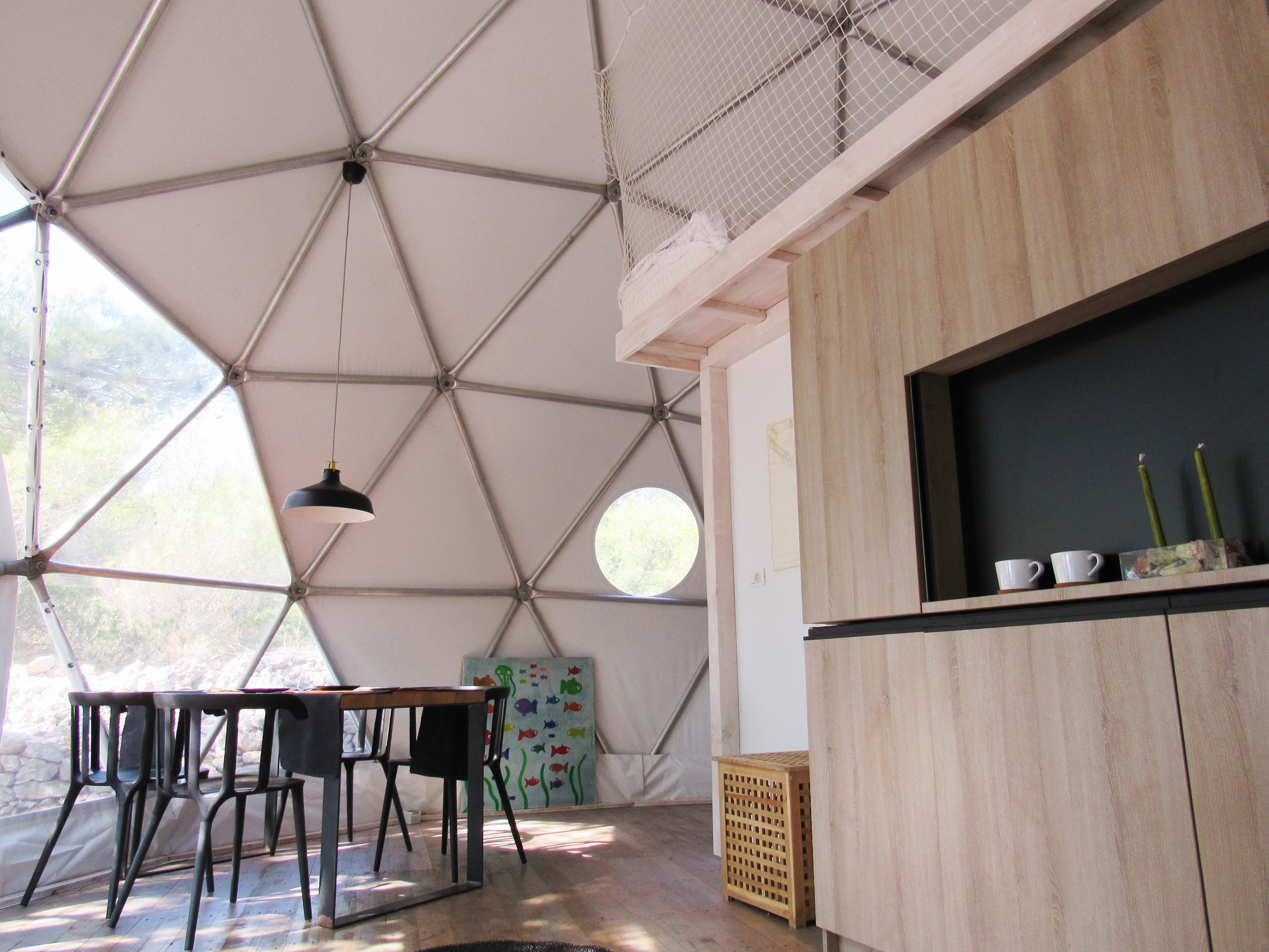 Tenda glamping in acciaio e PVC KINGDOME 7 LUX - Kupole - Edilportale