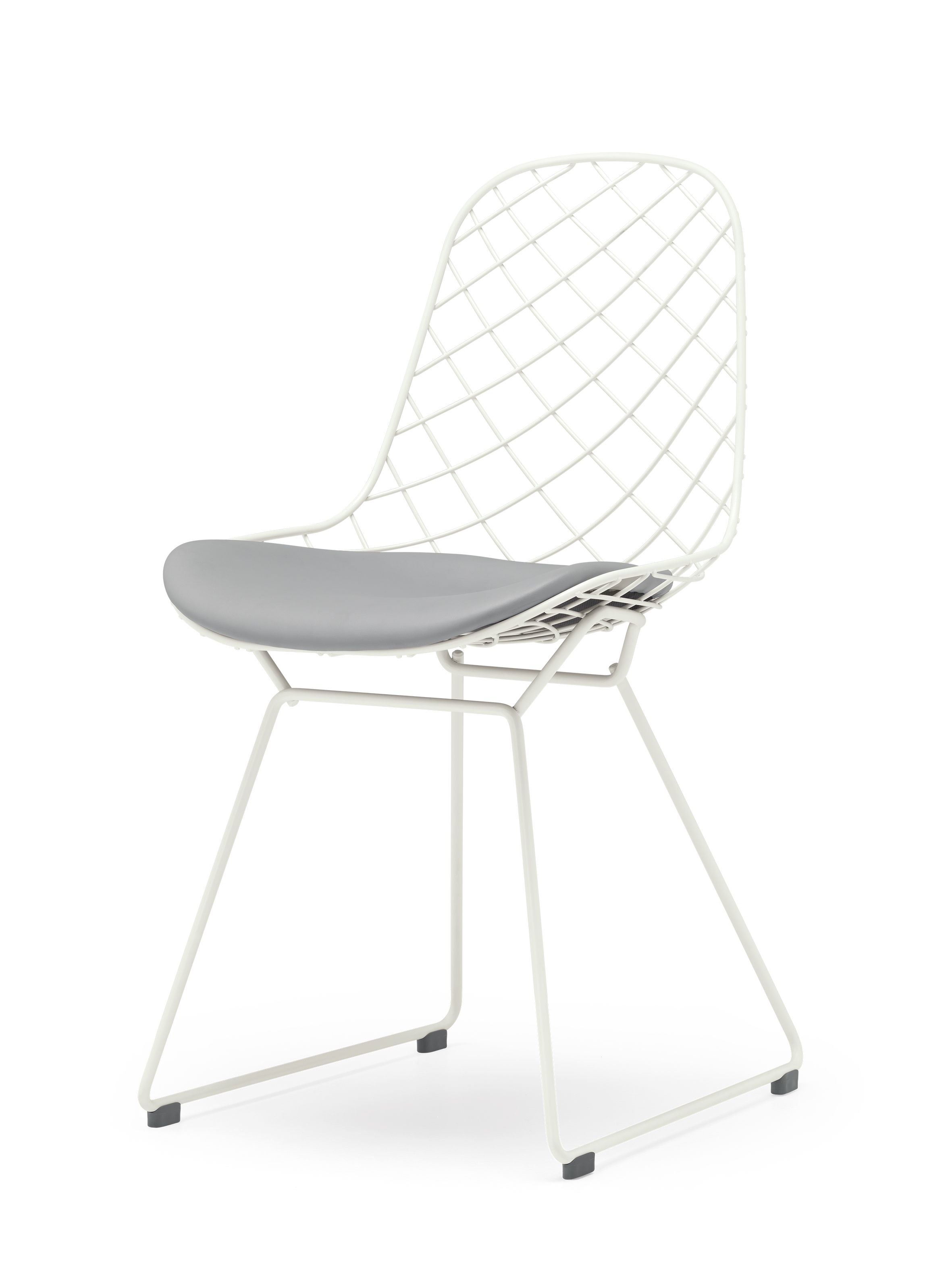 Sled base powder coated steel chair with integrated cushion KOBI SLEDGE ...