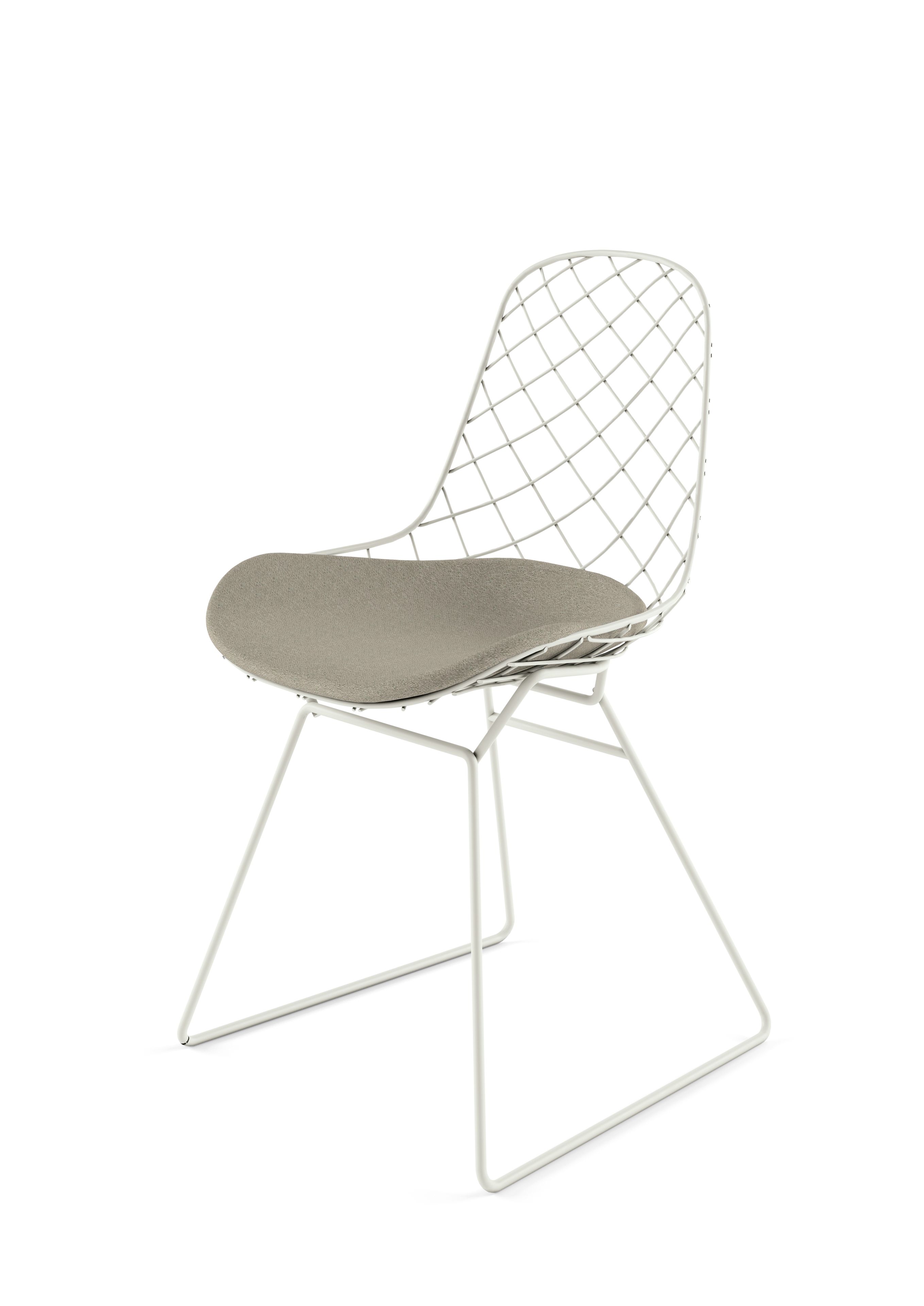 Sled base powder coated steel chair with integrated cushion KOBI SLEDGE ...
