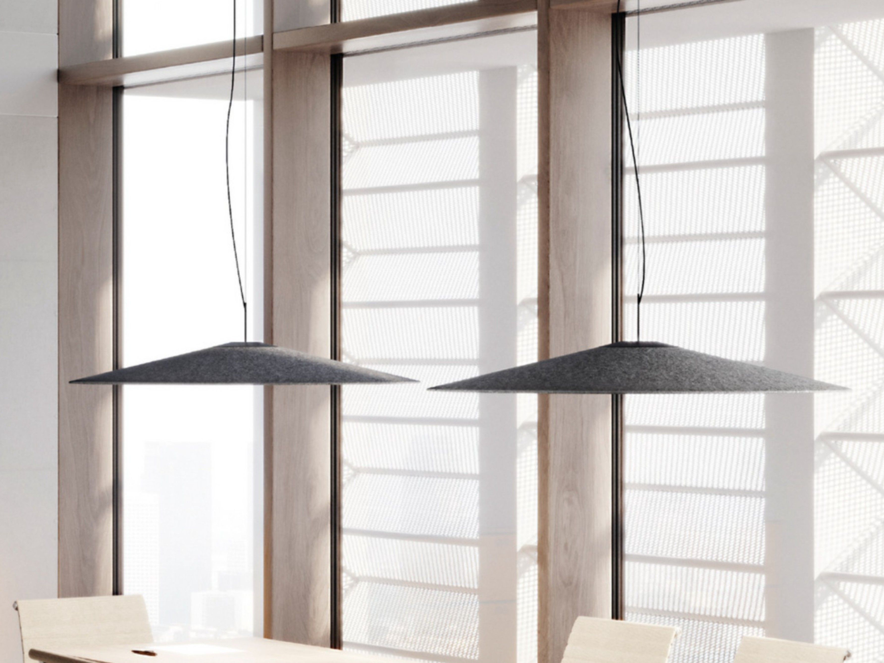 KOINÈ LED acoustic felt pendant lamp By LUCEPLAN | design Mandalaki Studio