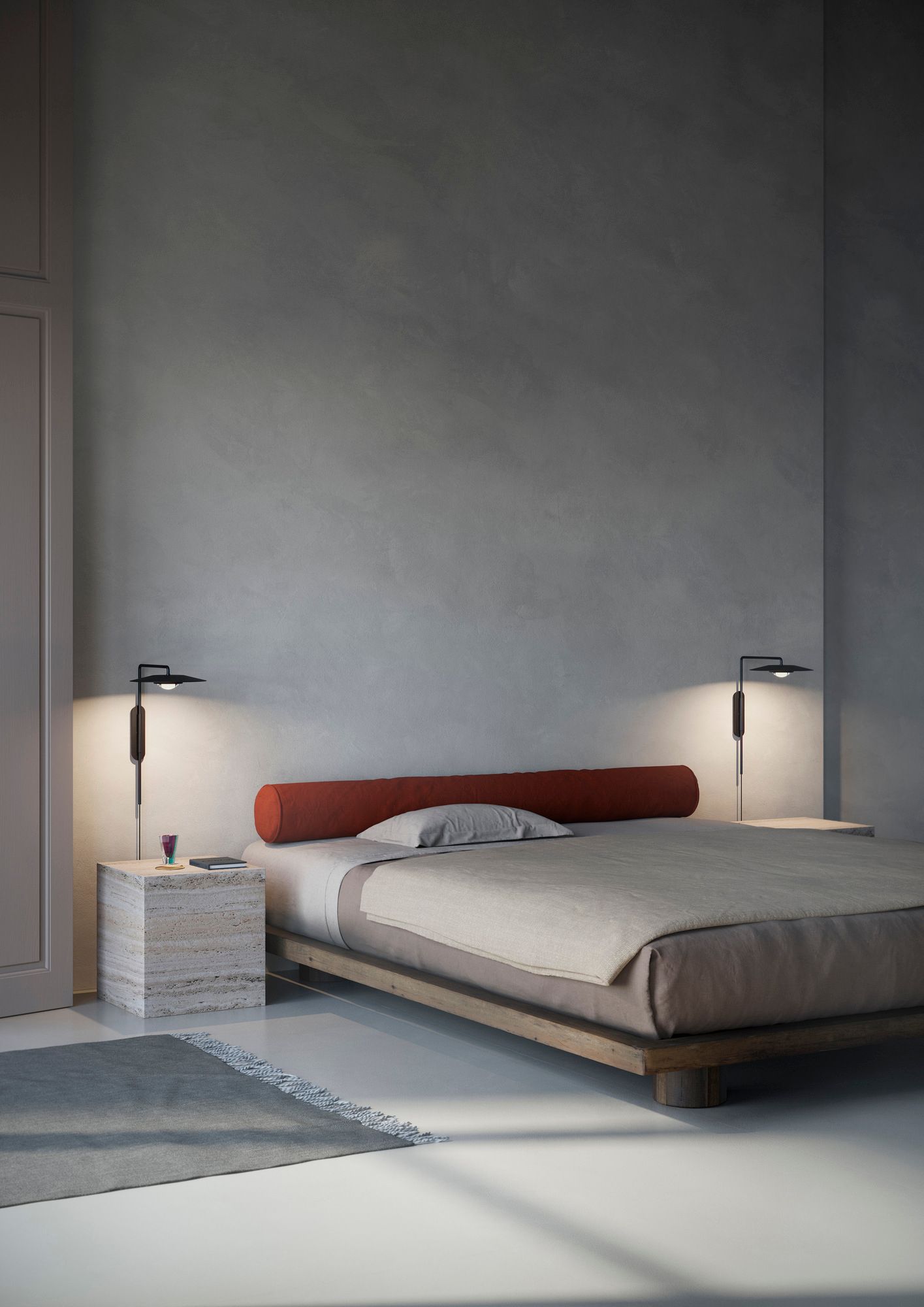 KOINÈ Aluminium wall lamp with fixed arm By Luceplan | design Mandalaki ...
