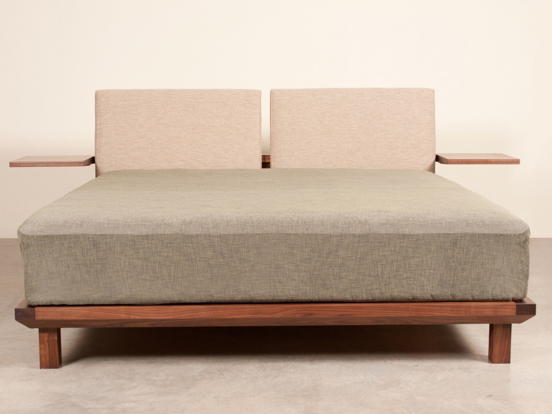 Wooden double bed with integrated nightstands KONOMA NEW BED By In ...