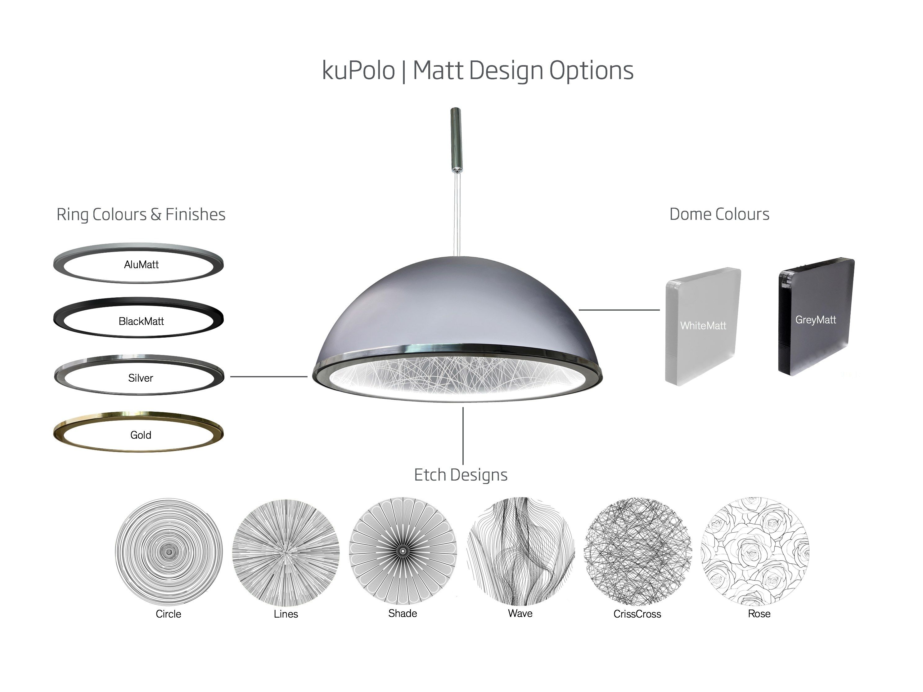 kuPolo - Matt pendant lamp By ArchilumO