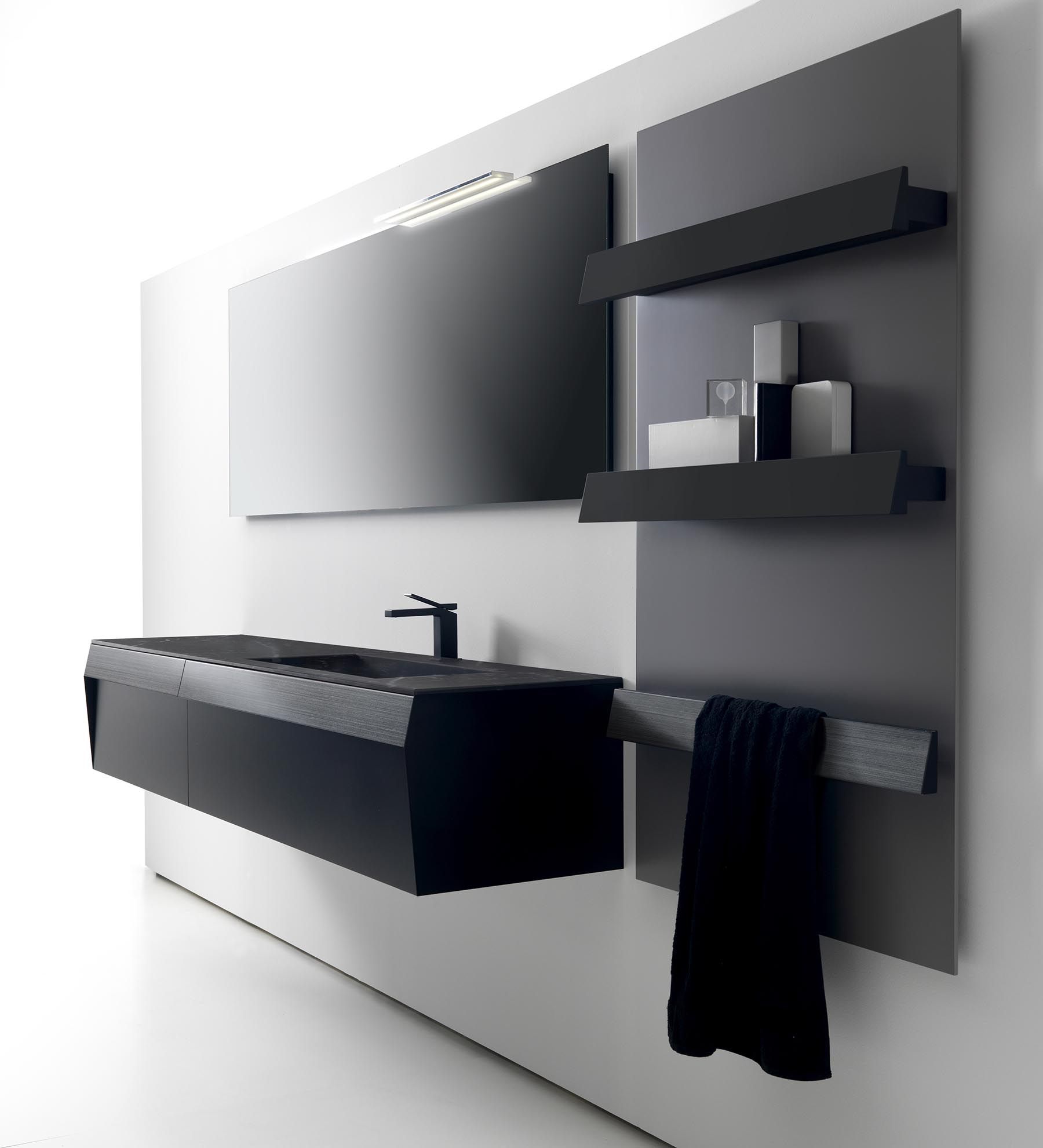 KUT 01 Wall-mounted vanity unit with drawers By Karol