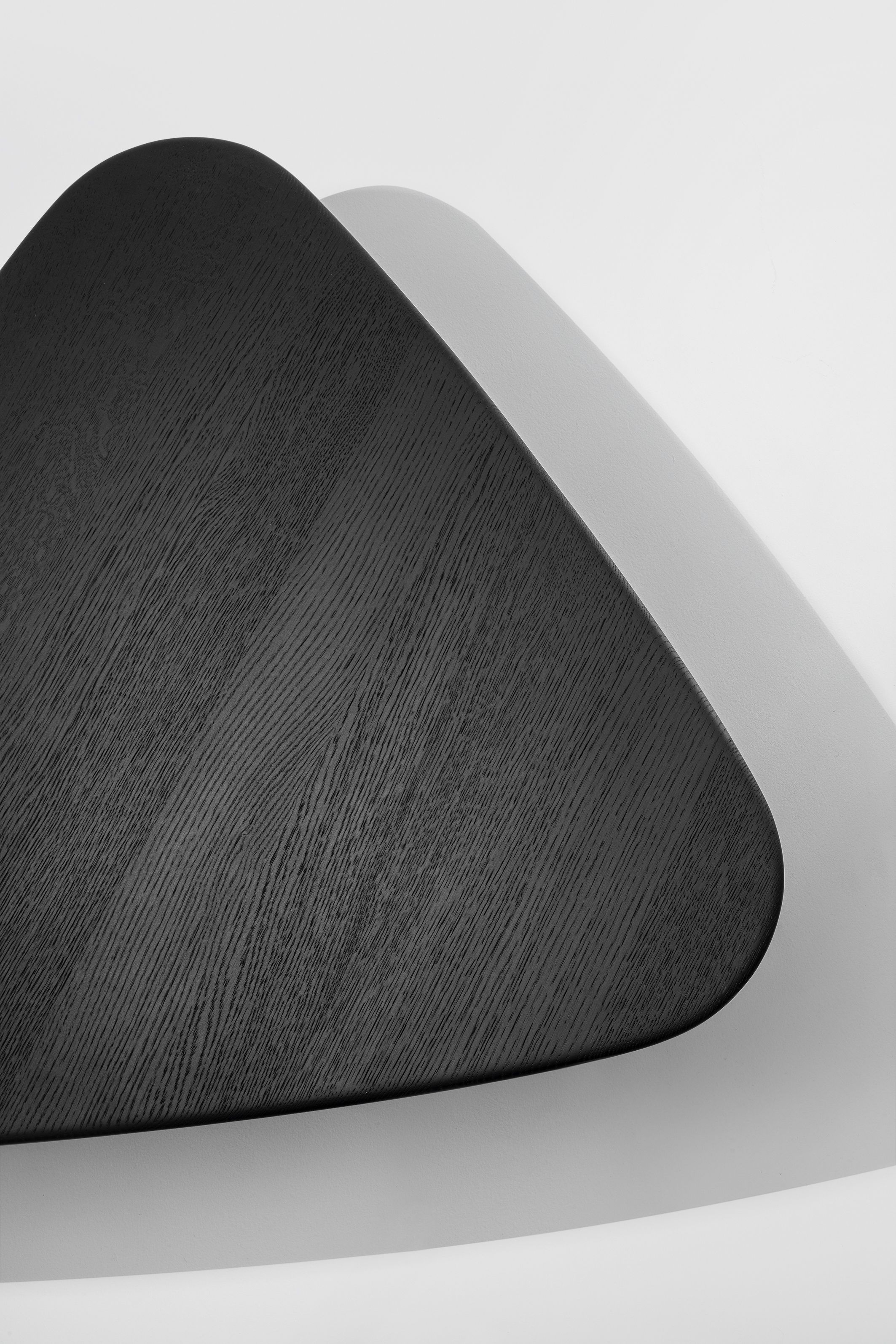 Low triangular solid wood coffee table KUYU | Triangular coffee table ...