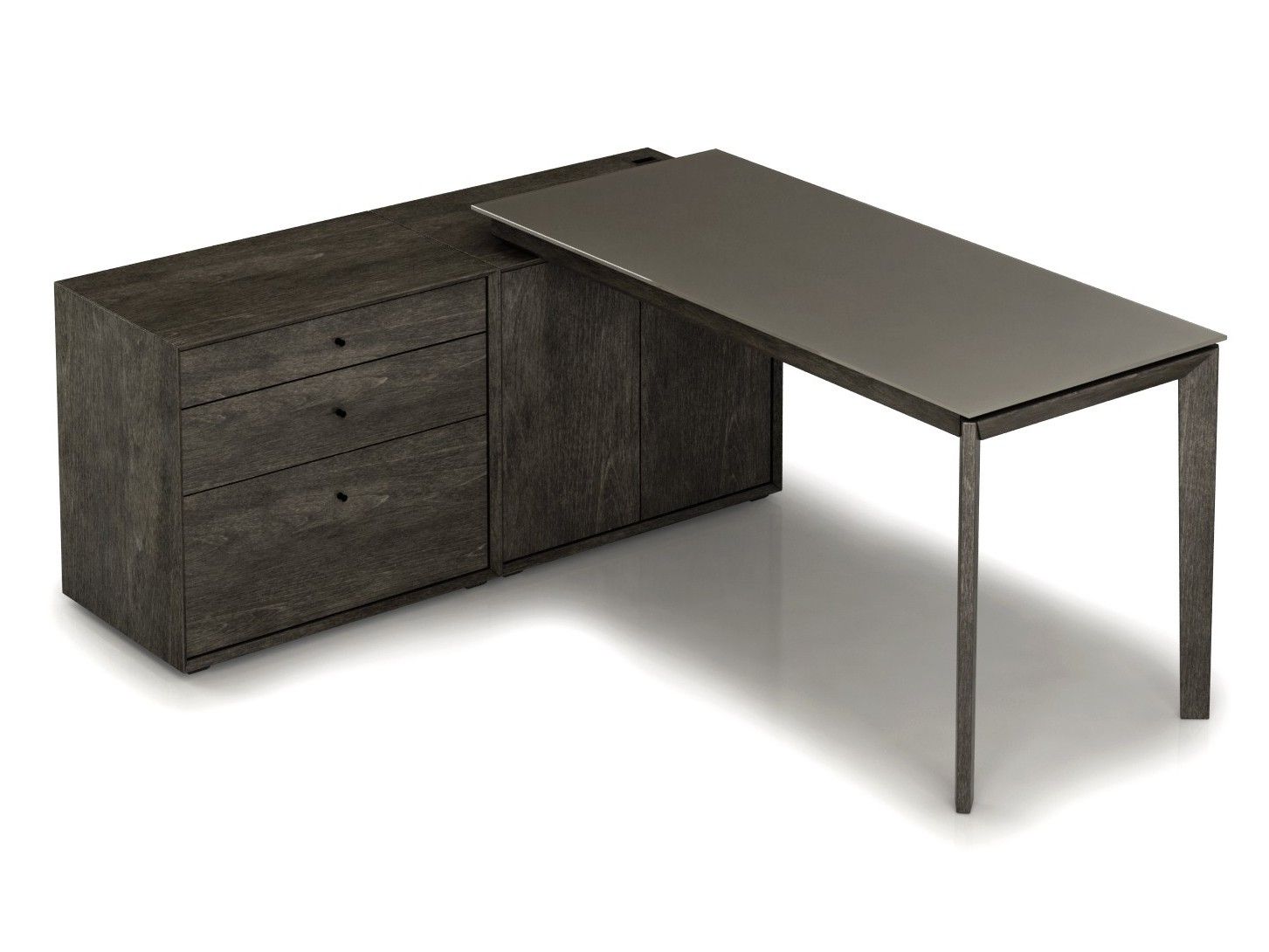 OUTLINE | L-shaped office desk Outline Collection By Huppé design Joël ...