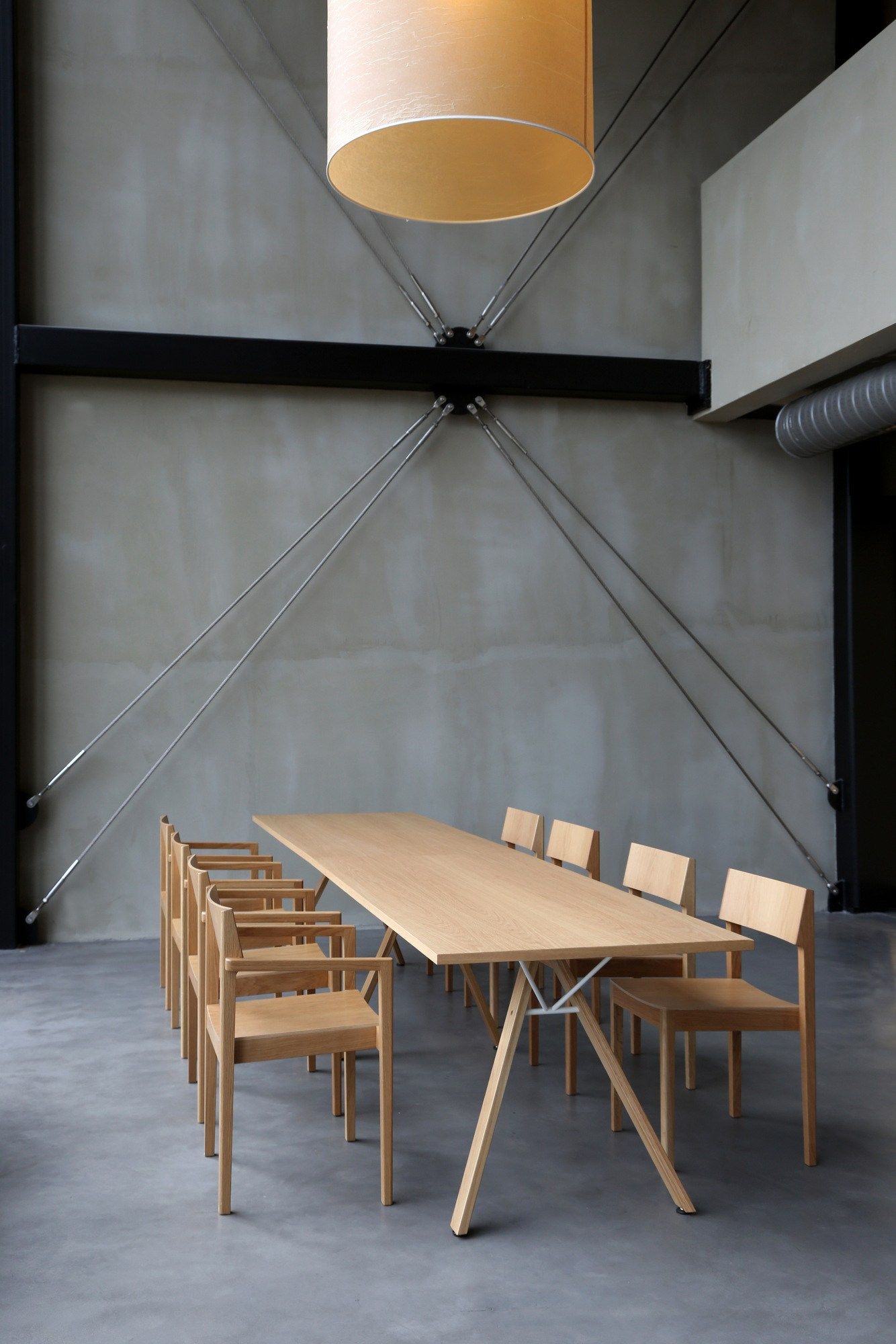 LAB Rectangular wooden meeting table with cable management By Inno ...