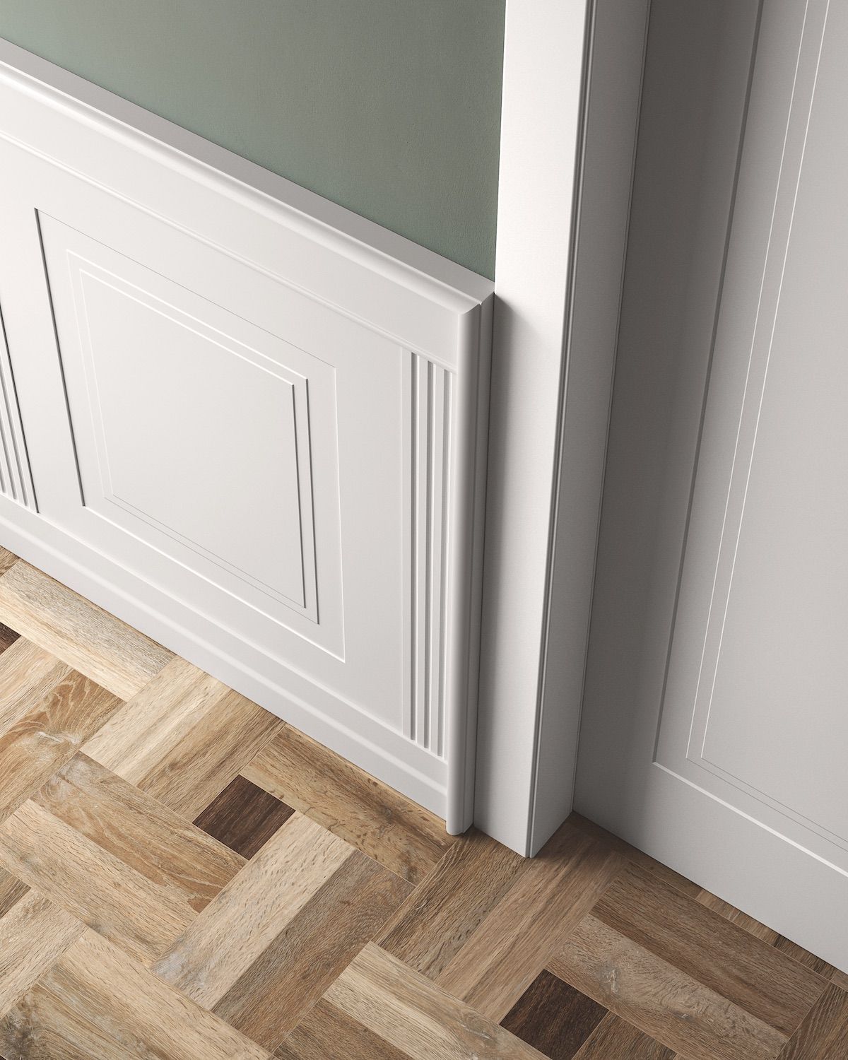 Wooden boiserie LACQUERED ROUTING Panelled boiserie Collection By GAROFOLI