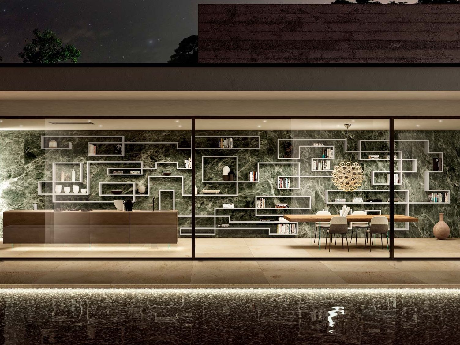 LAGOLINEA - 1216 | Bookcase Sectional bookcase By Lago | design Daniele ...