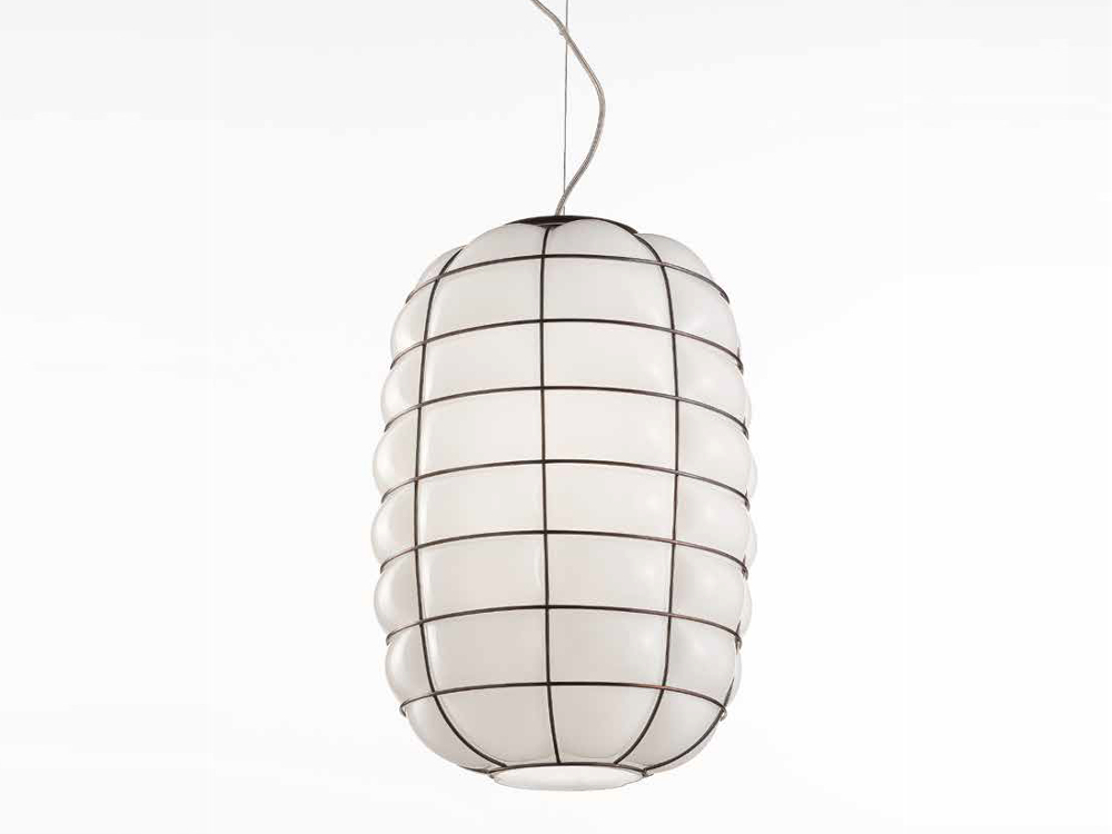 LANTERNA MS438-045 Murano glass pendant lamp By Siru | design Massimo ...