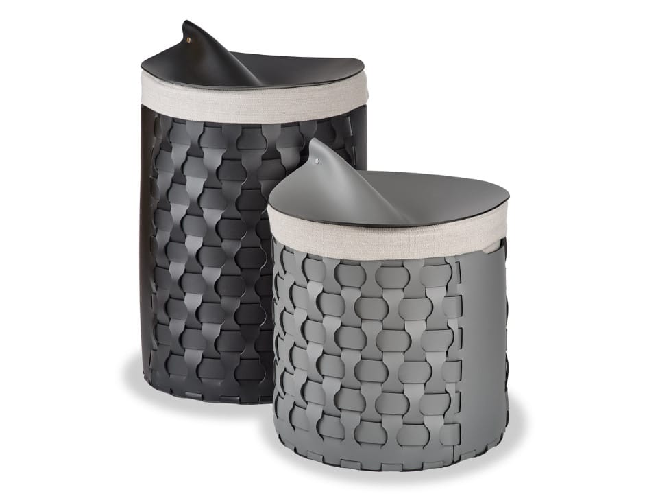 DUBAI Leather laundry container By ADJ