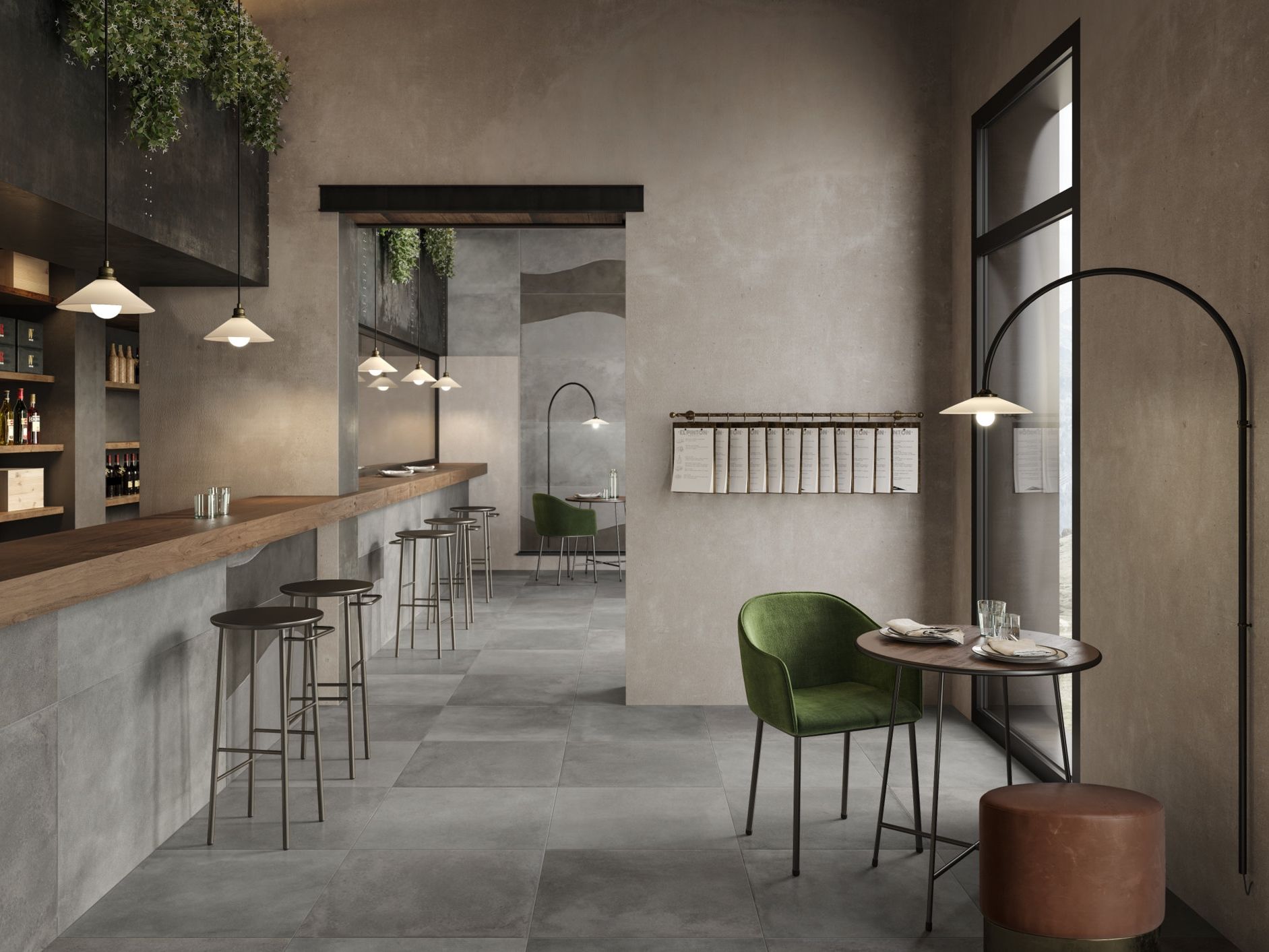 Wall/floor tiles with concrete effect LAVA CONCRETE By RAK Ceramics