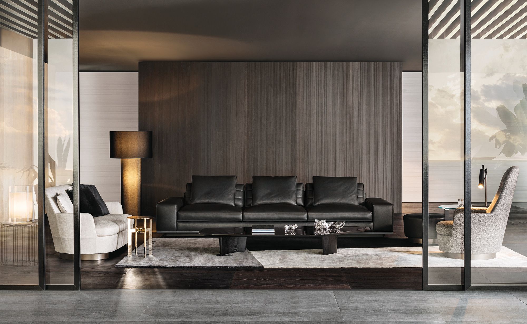 LAWRENCE CLAN Modular fabric sofa By Minotti | design Rodolfo Dordoni