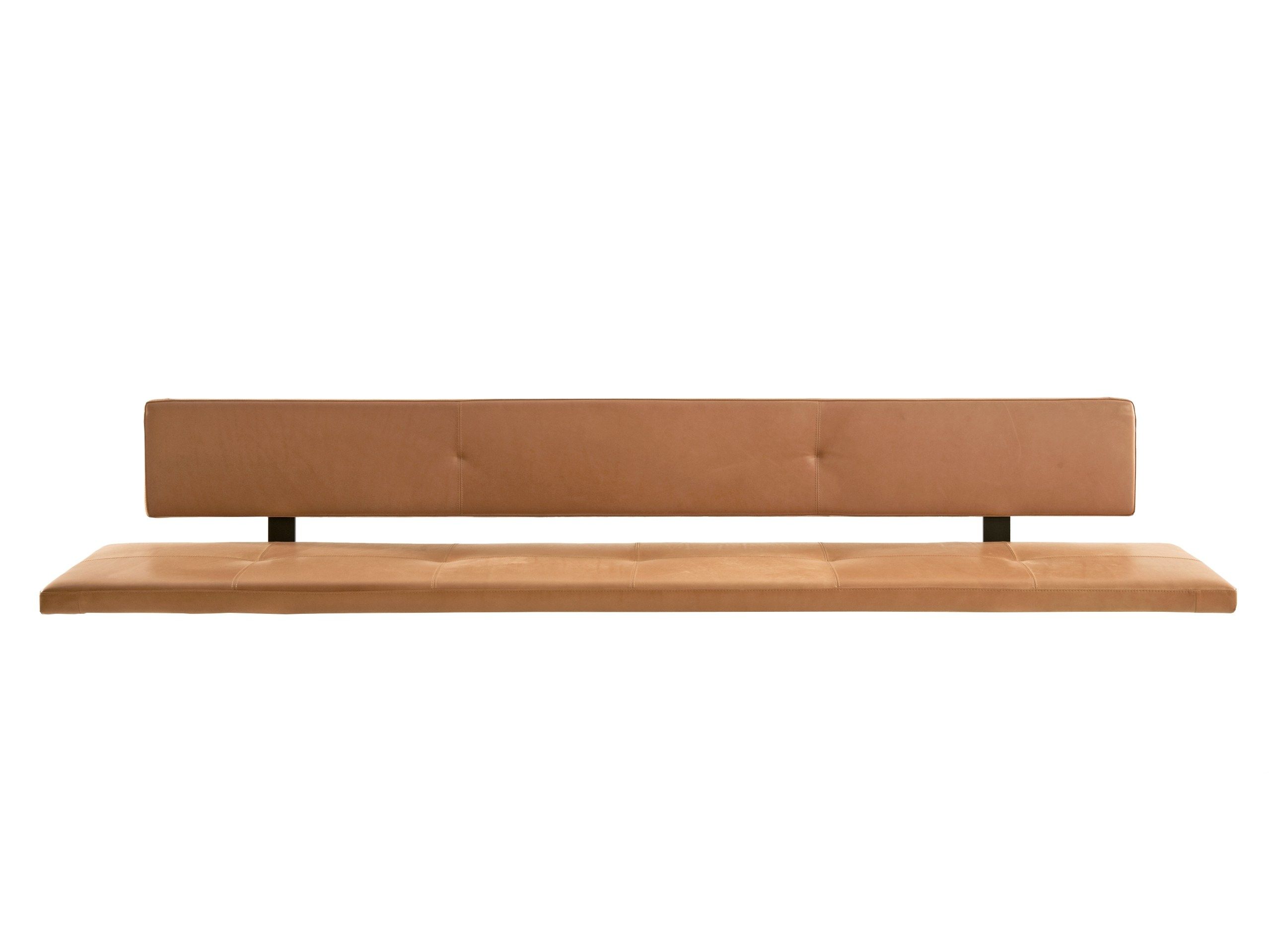 LAX Wall-Mounted bench seating with back By MORE | design Gil Coste