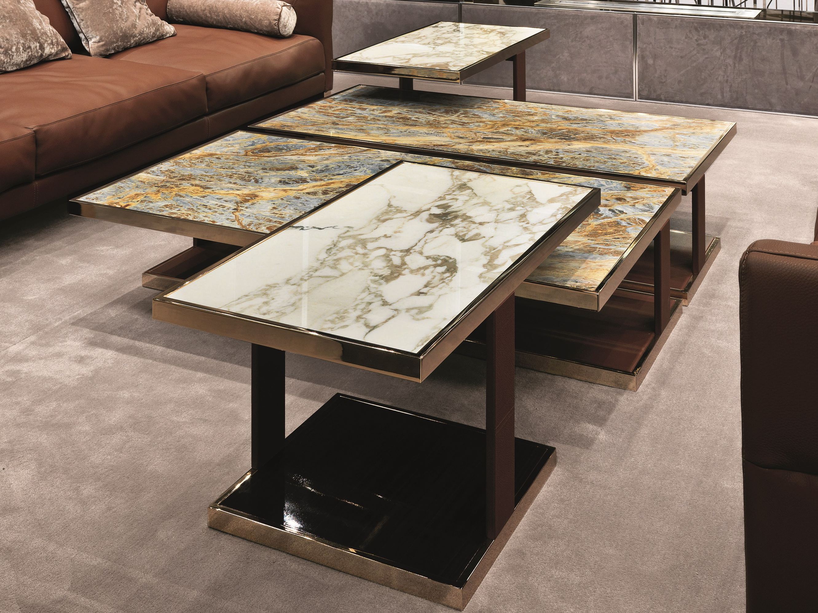 Rectangular marble coffee table LAYER | Rectangular coffee table ...